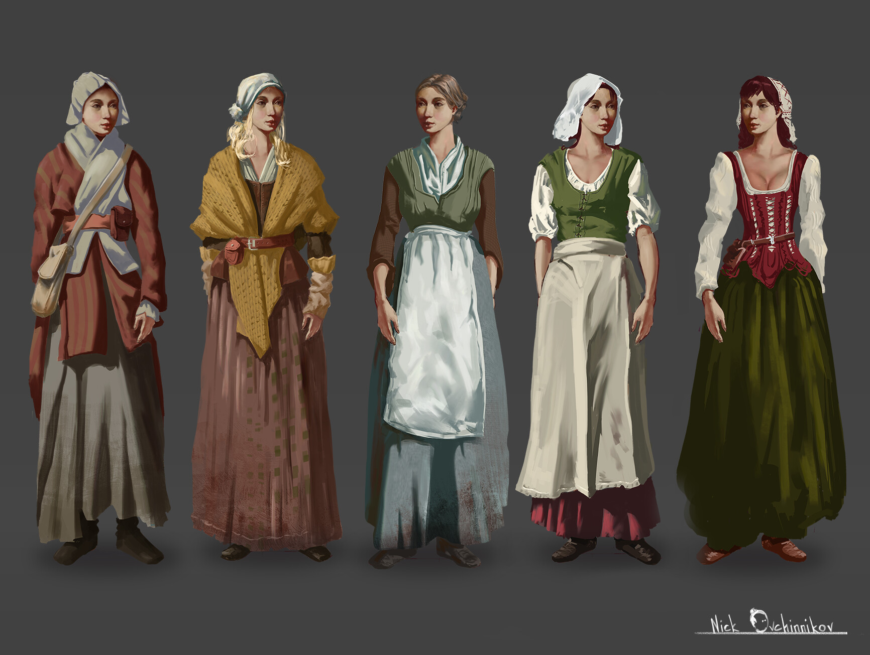 ArtStation - Medieval costume set.