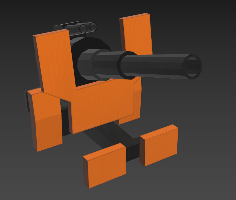 ArtStation - Robotic Mortar 3D Model