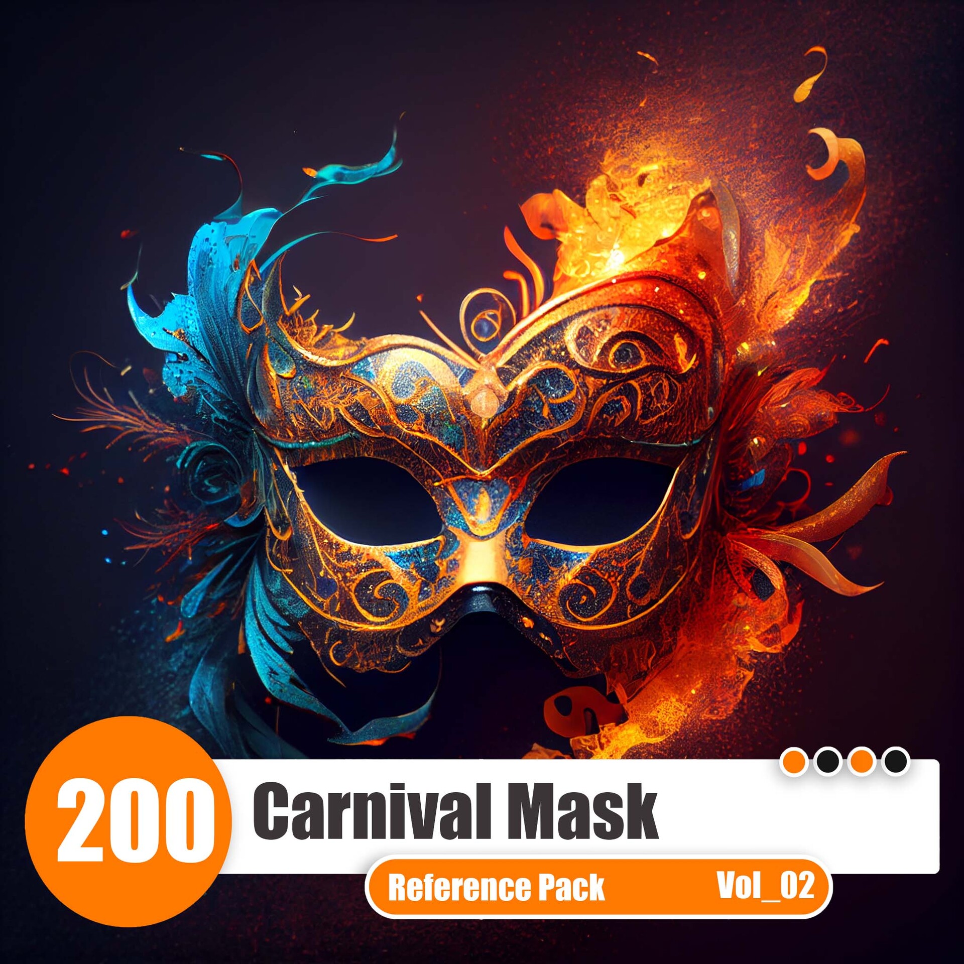 ArtStation - 200 Carnival Mask _vol 02| 50% off Sale