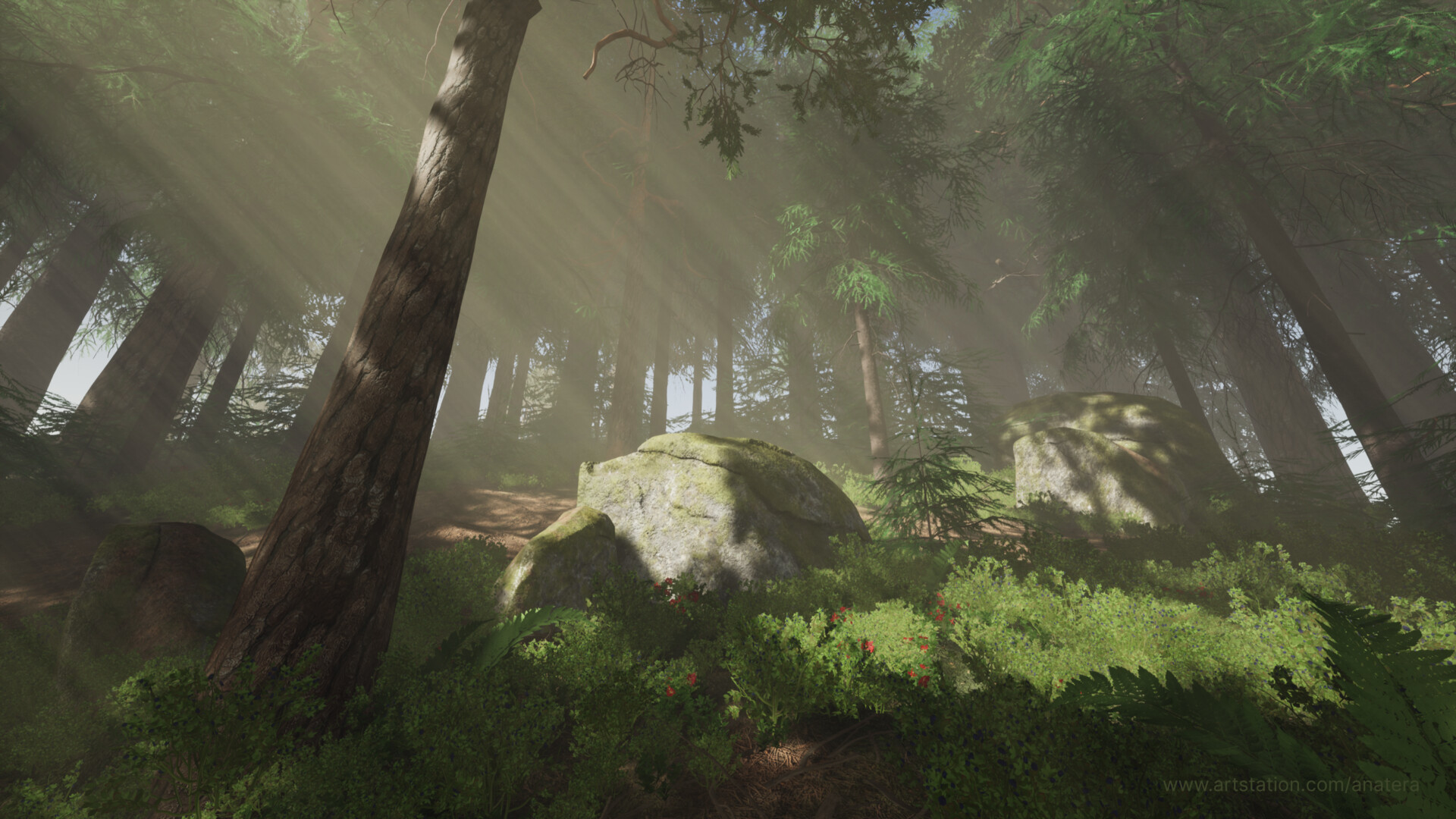 ArtStation - Summertime Forest