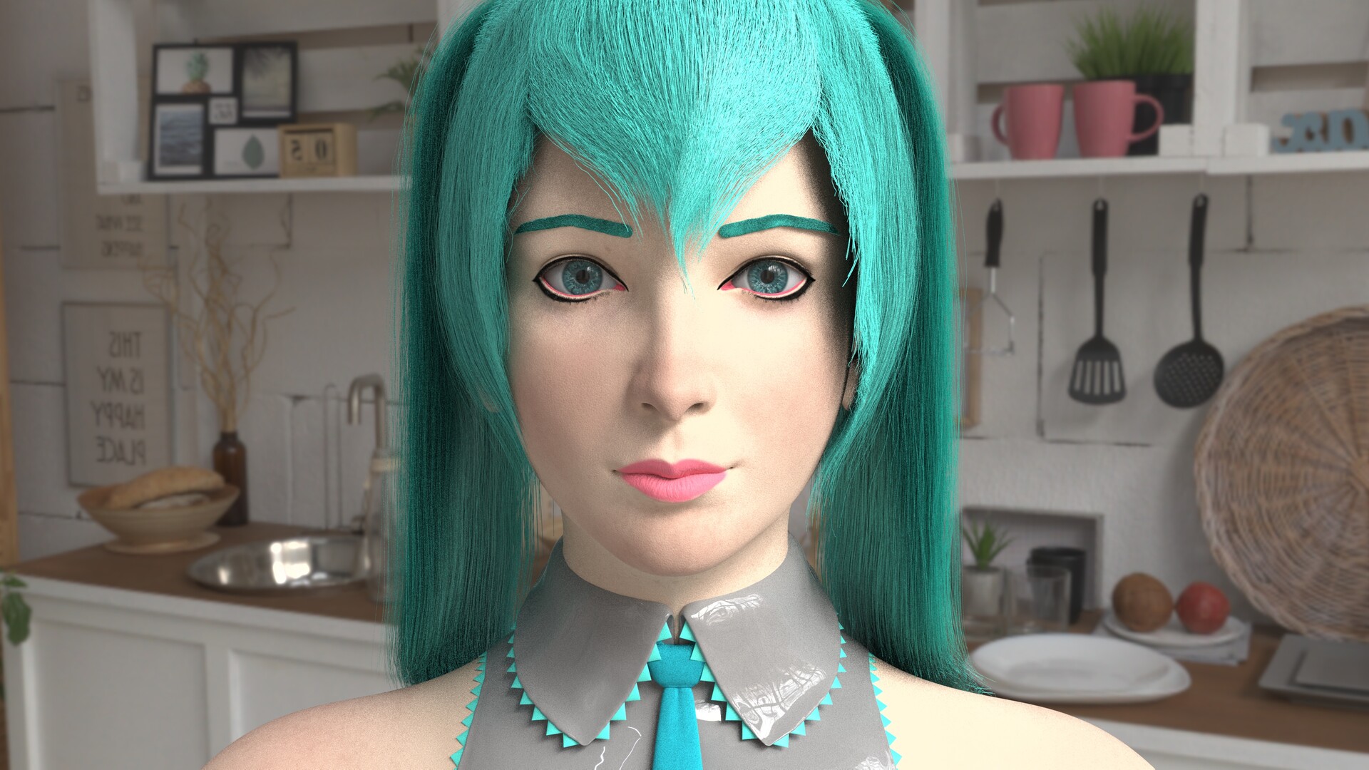 ArtStation - Realistic Miku
