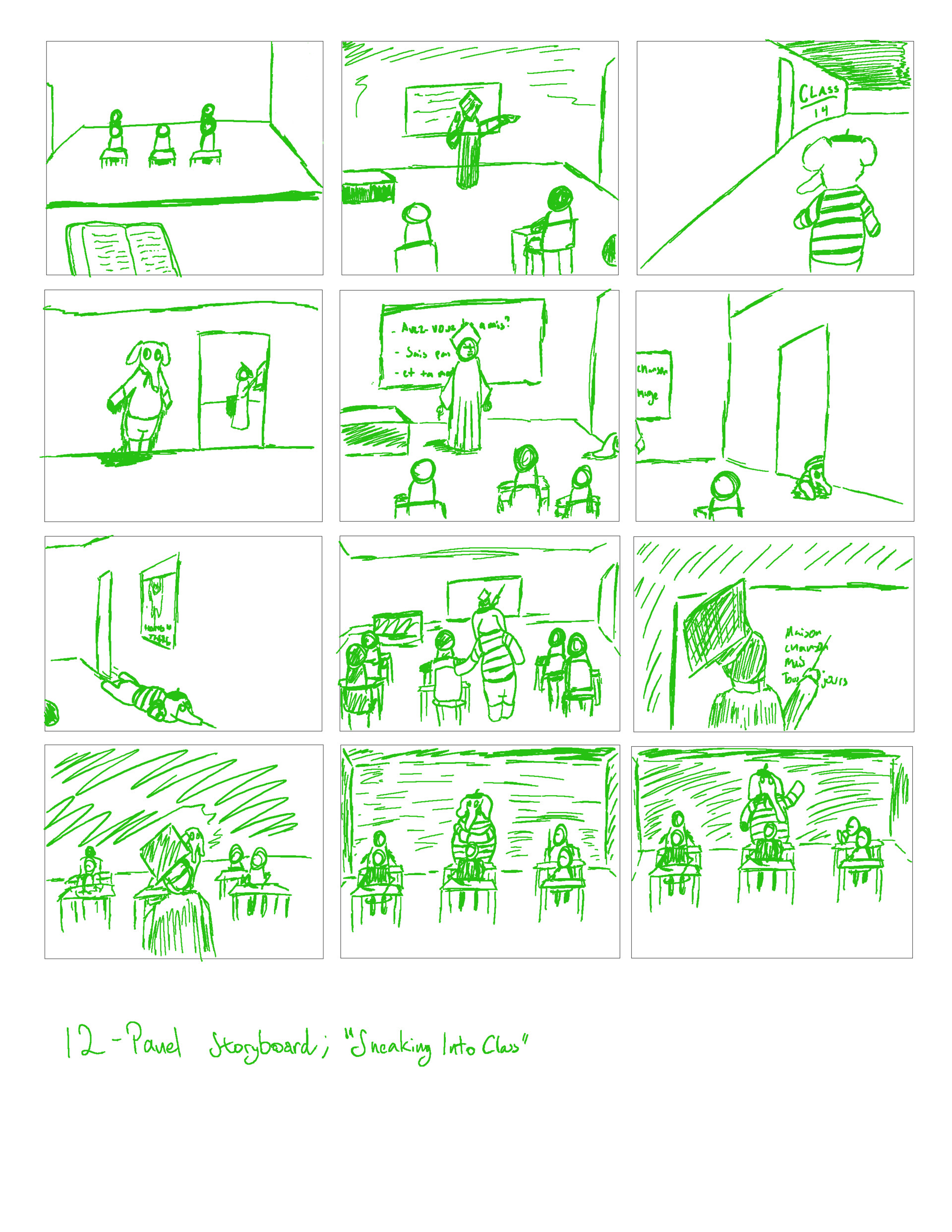 ArtStation - Sneaking Into Class 12