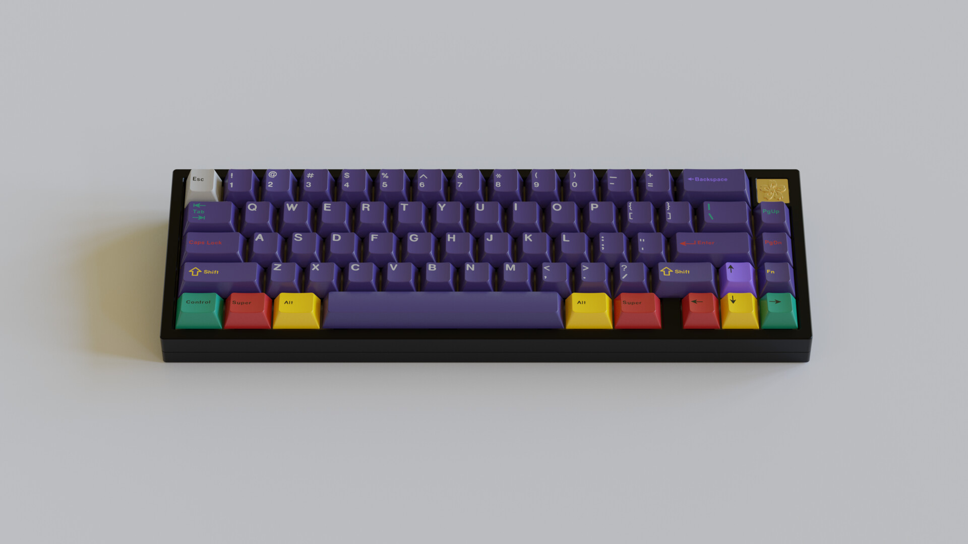 Jorge Jimenez - Renders for GMK ³, a cube(d) console inspired set!