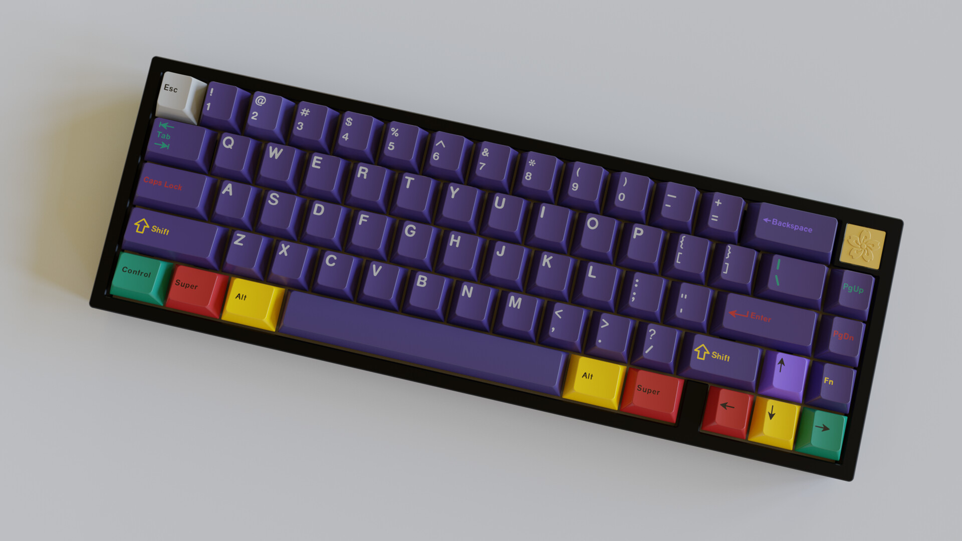 Jorge Jimenez - Renders for GMK ³, a cube(d) console inspired set!