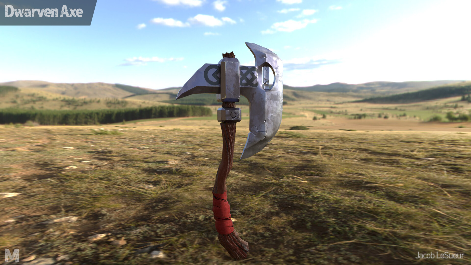 ArtStation - Dwarven Axe Model