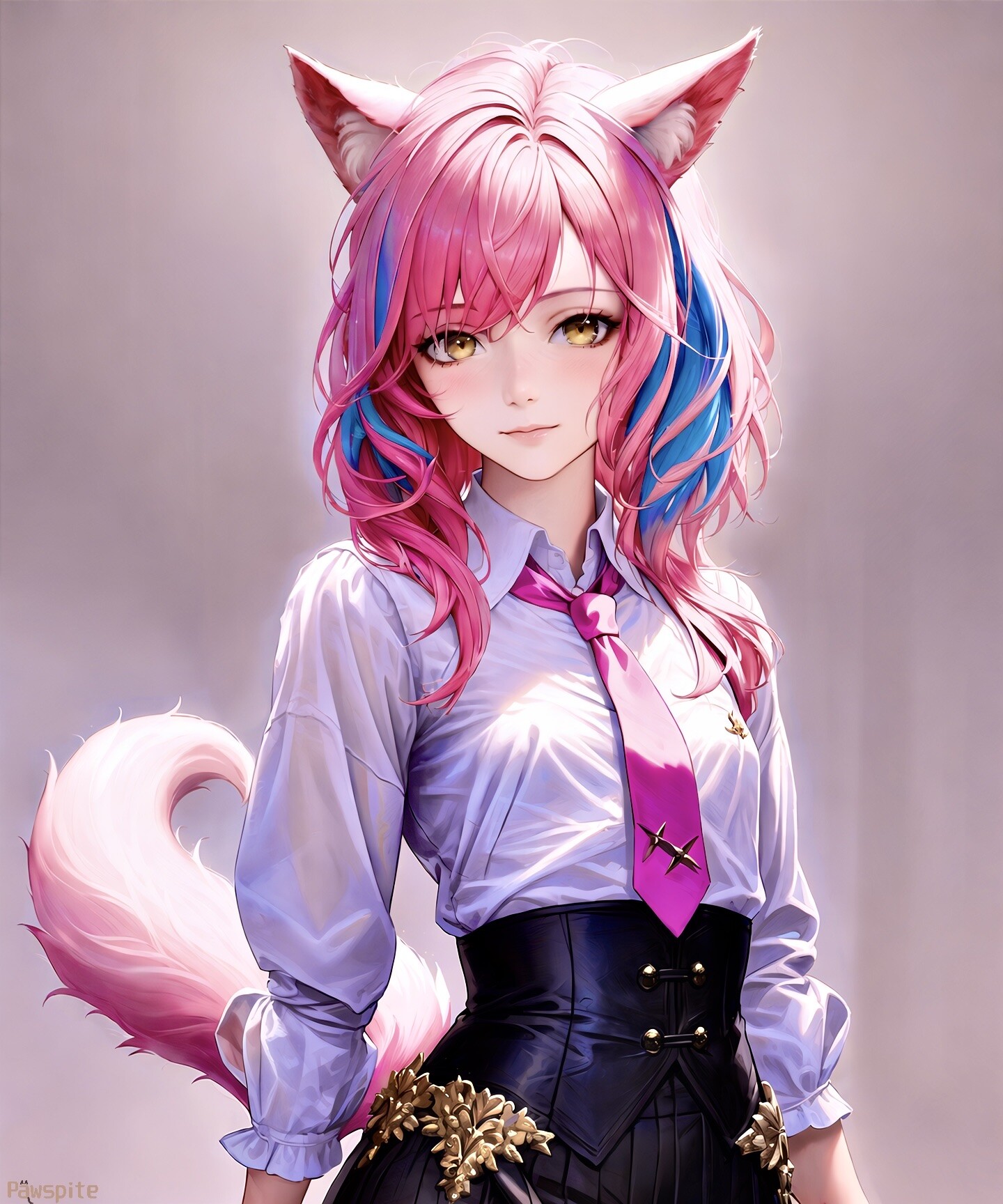 ArtStation - Cute cat girl 2