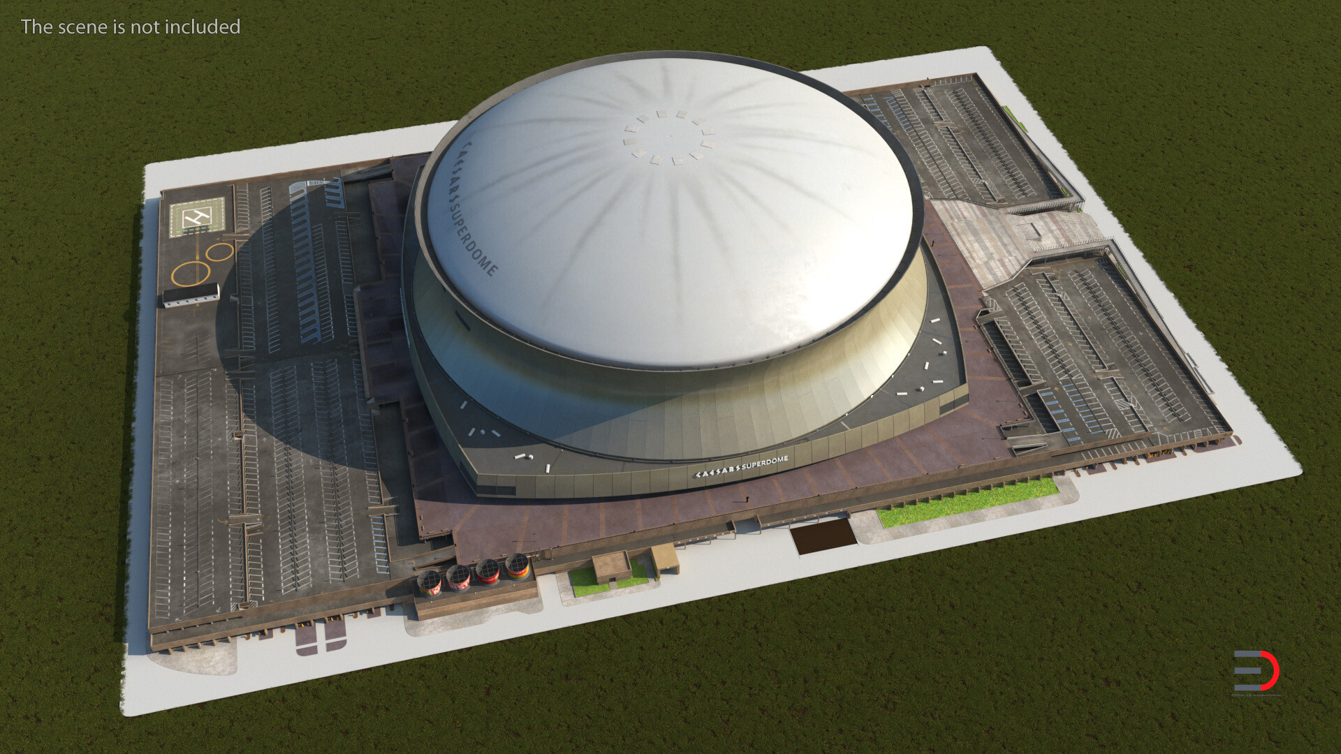 ArtStation - Caesars Superdome Stadium model