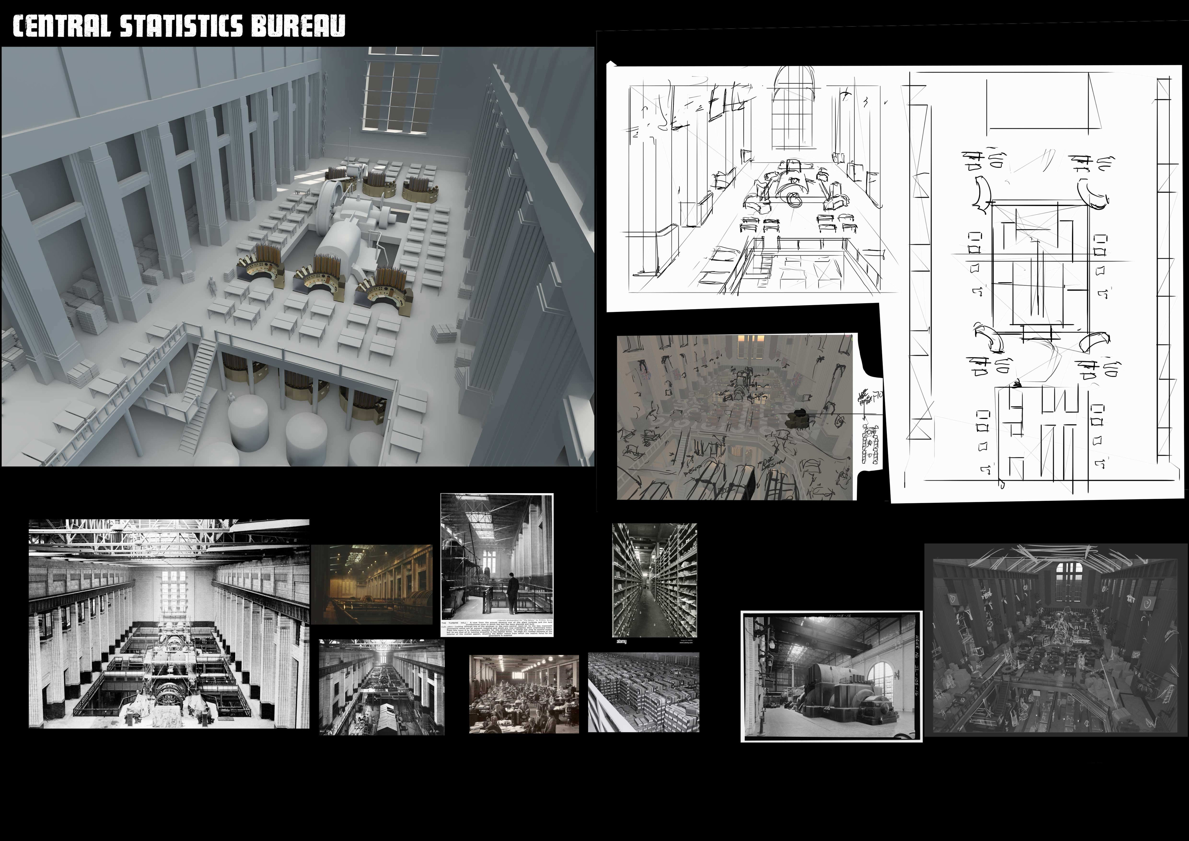Joel Parker Concept Artist - The Difference Engine - Central Statistics Bureau