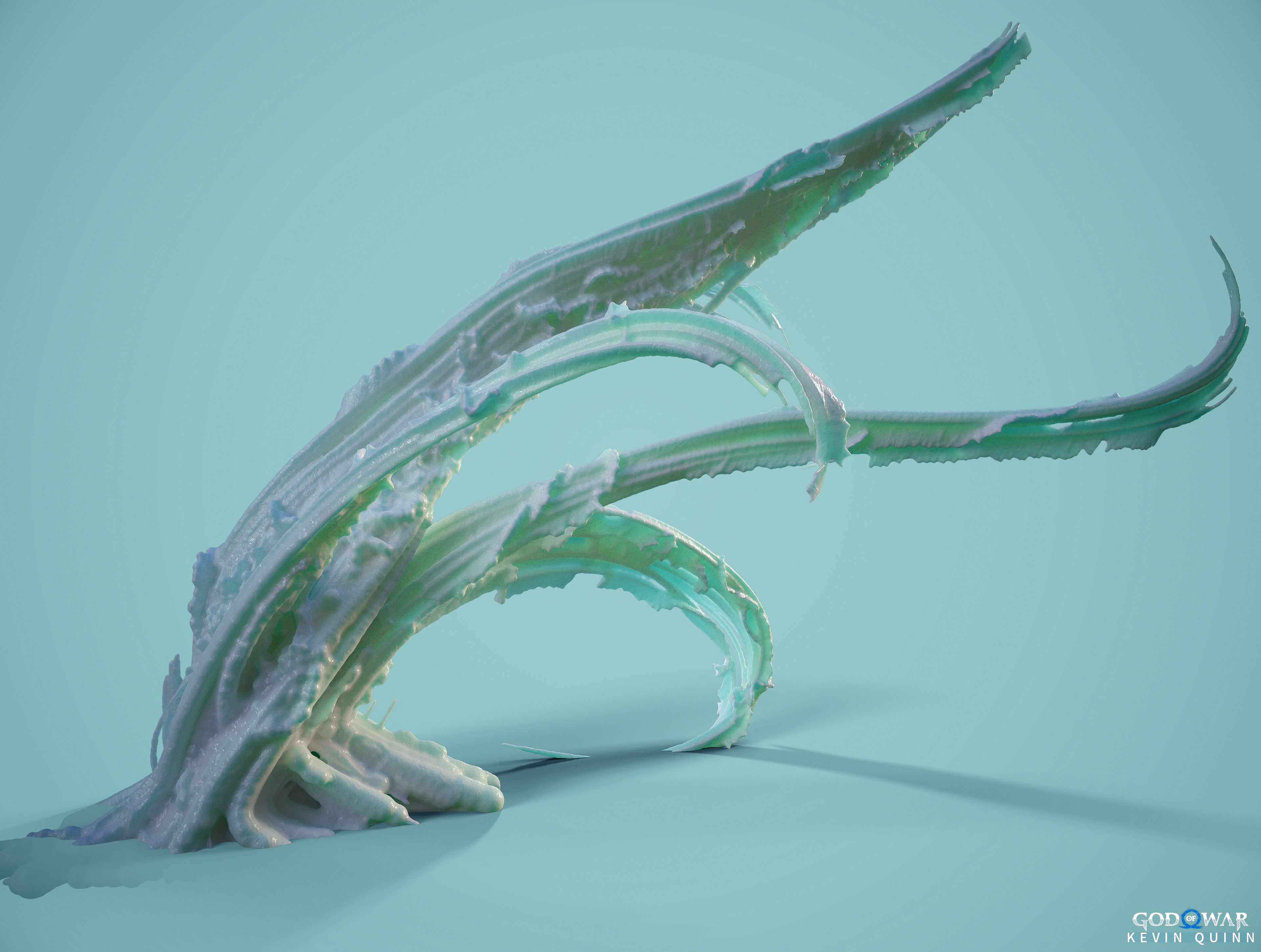 Kevin Quinn: Portfolio - God of War Ragnarok - Niflheim: Ice Forms ...