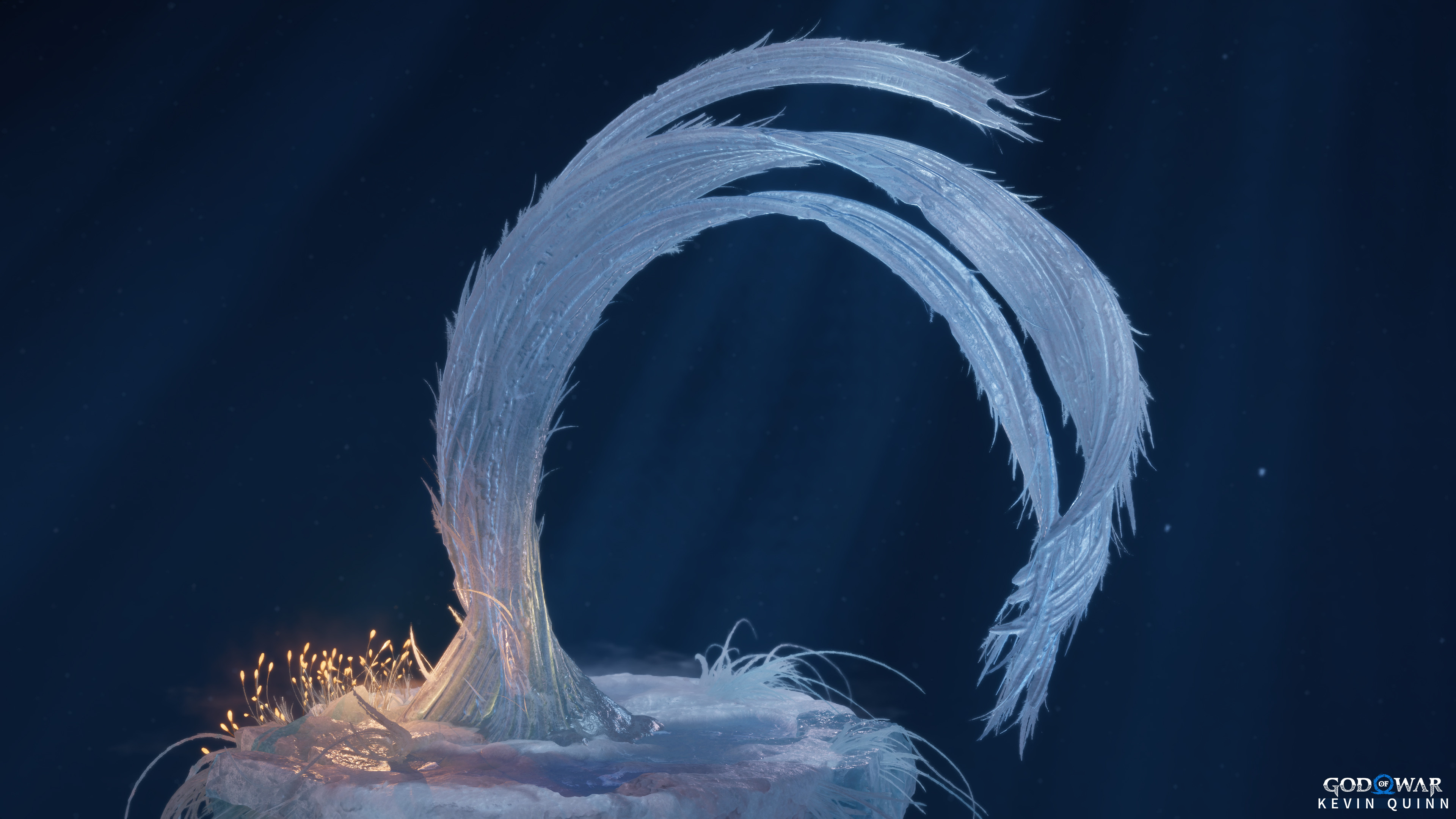 Kevin Quinn: Portfolio - God of War Ragnarok - Niflheim: Ice Forms In ...
