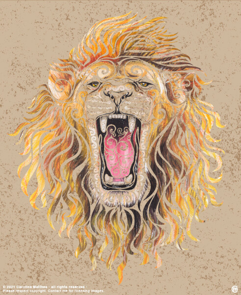 ArtStation - Swirly Lion