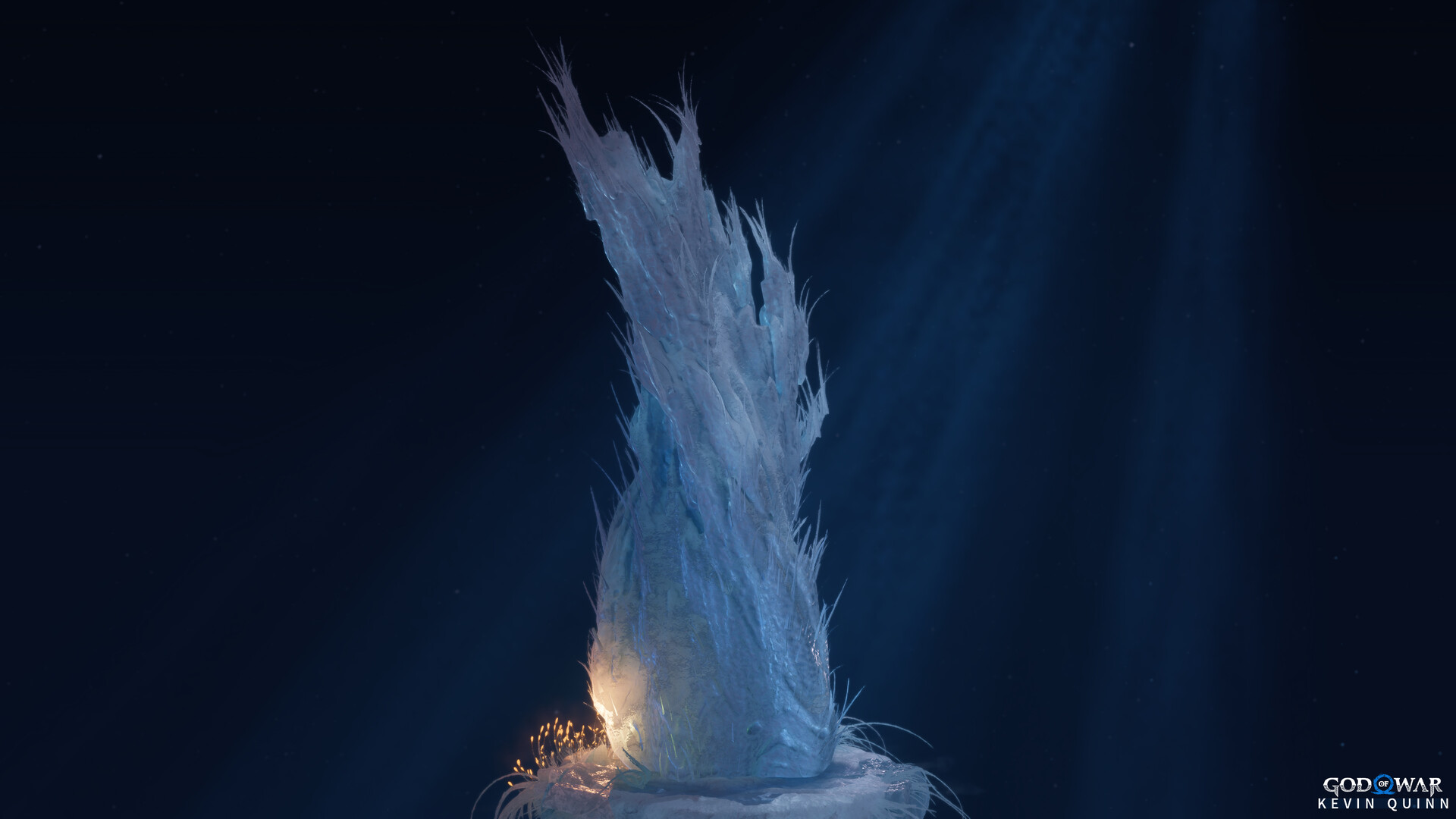Kevin Quinn: Portfolio - God of War Ragnarok - Niflheim: Ice Forms In ...