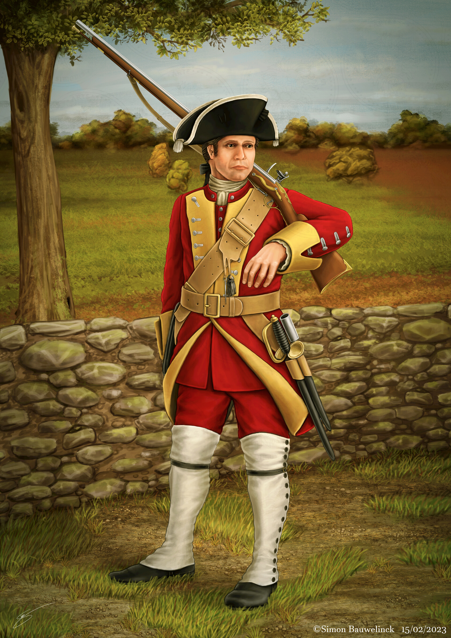 ArtStation - British soldier from the 29th regiment - 1742 King George ...