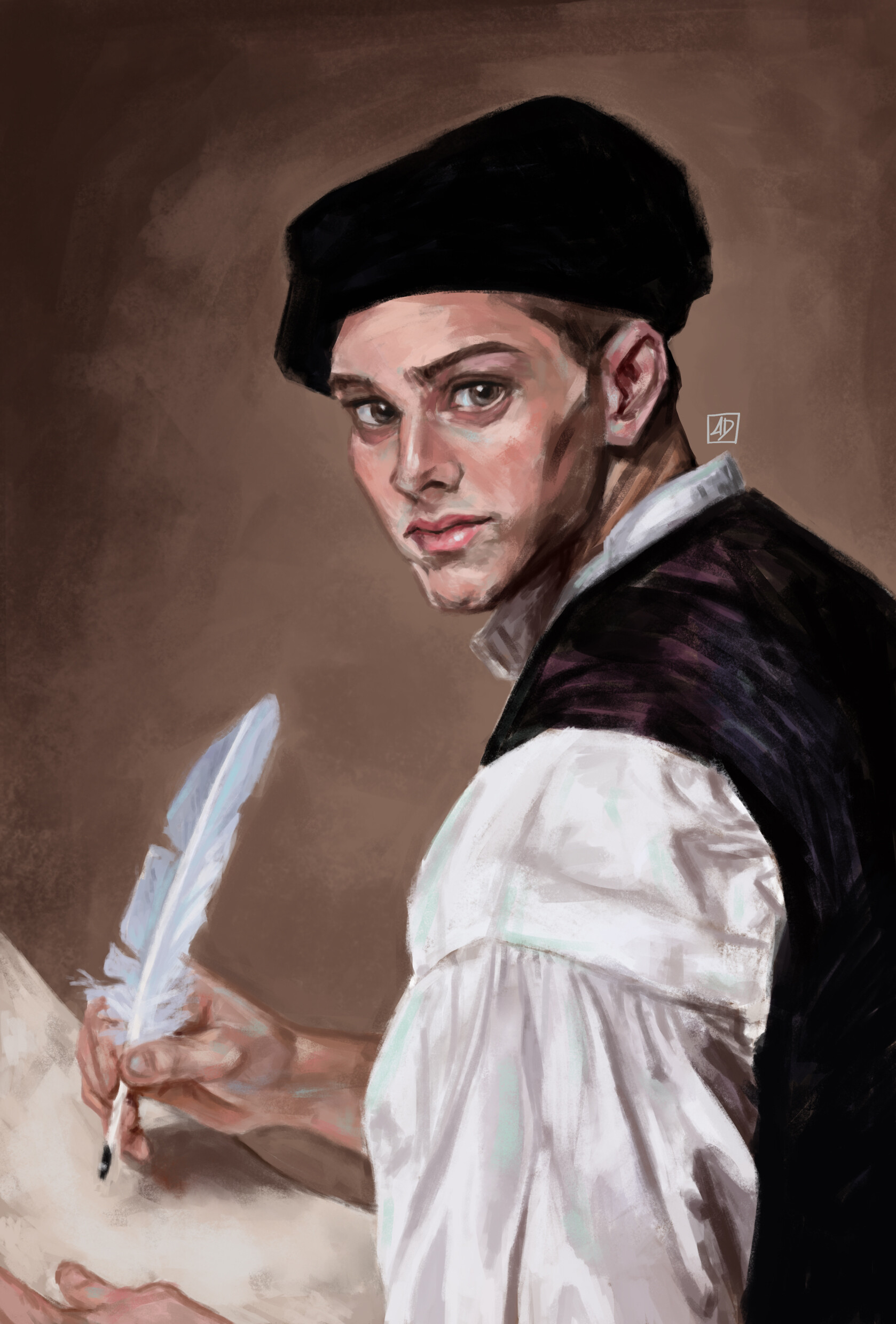 ArtStation - Semi-realistic Portrait Practice