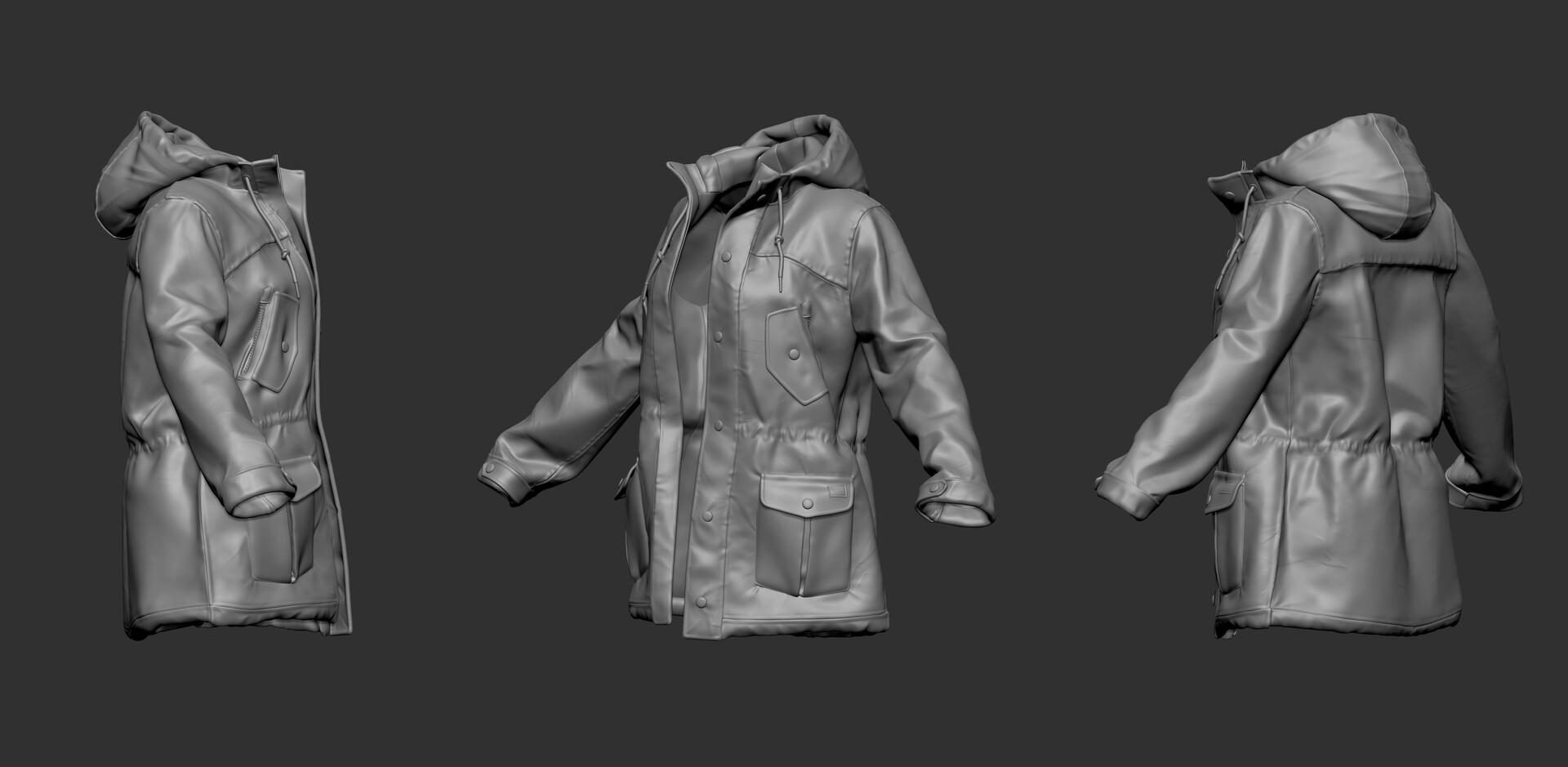ArtStation - coat study