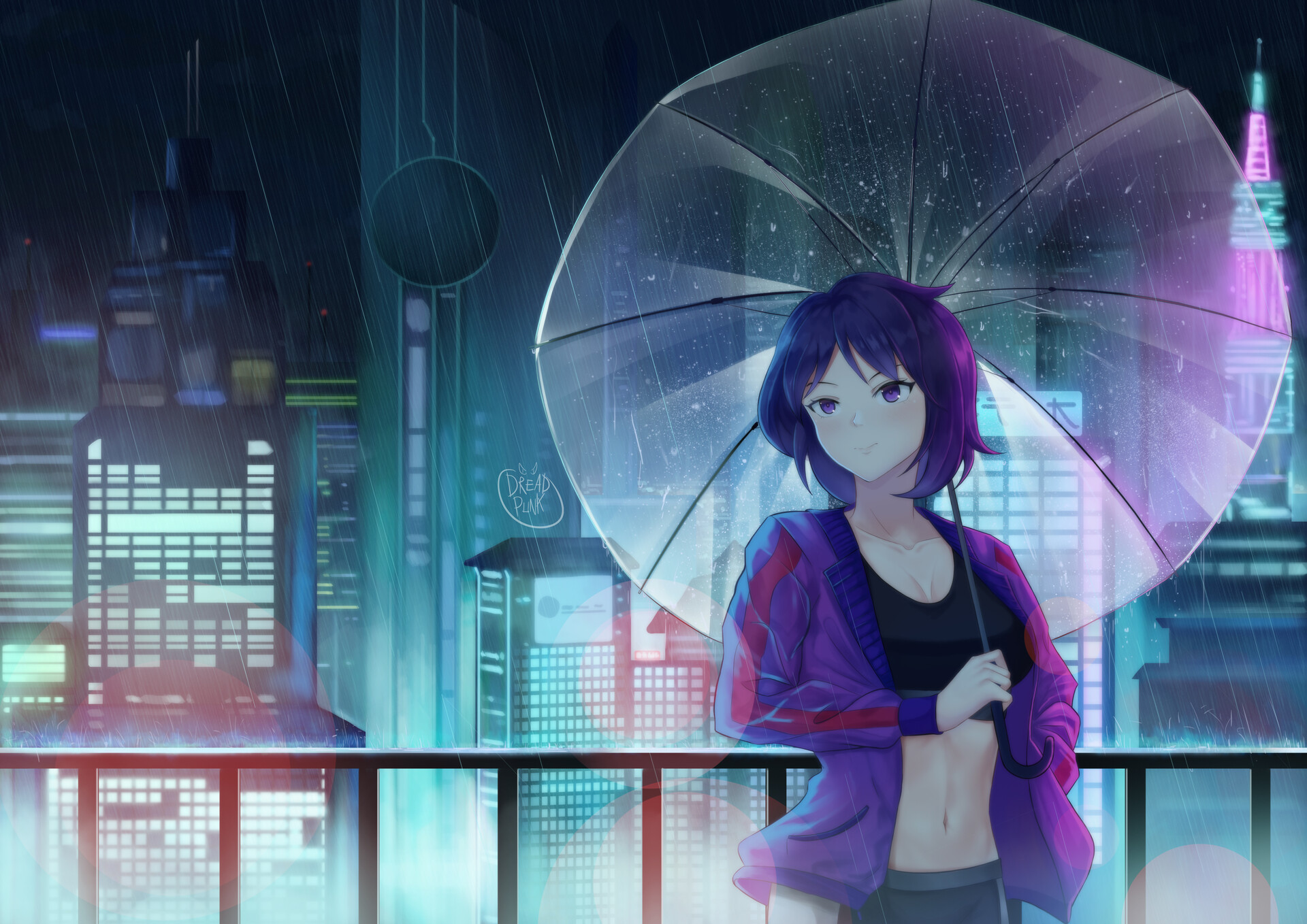 ArtStation - cyberpunk cover art Theme sample