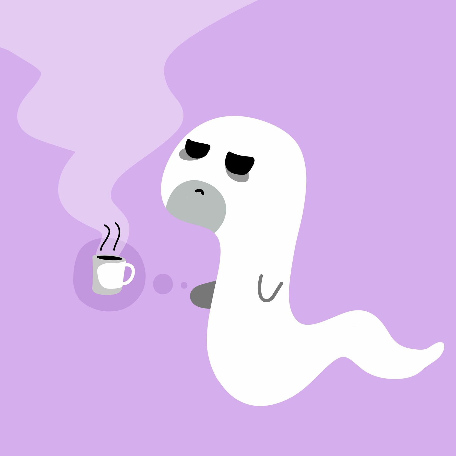 ArtStation - Ghost and his Coffee