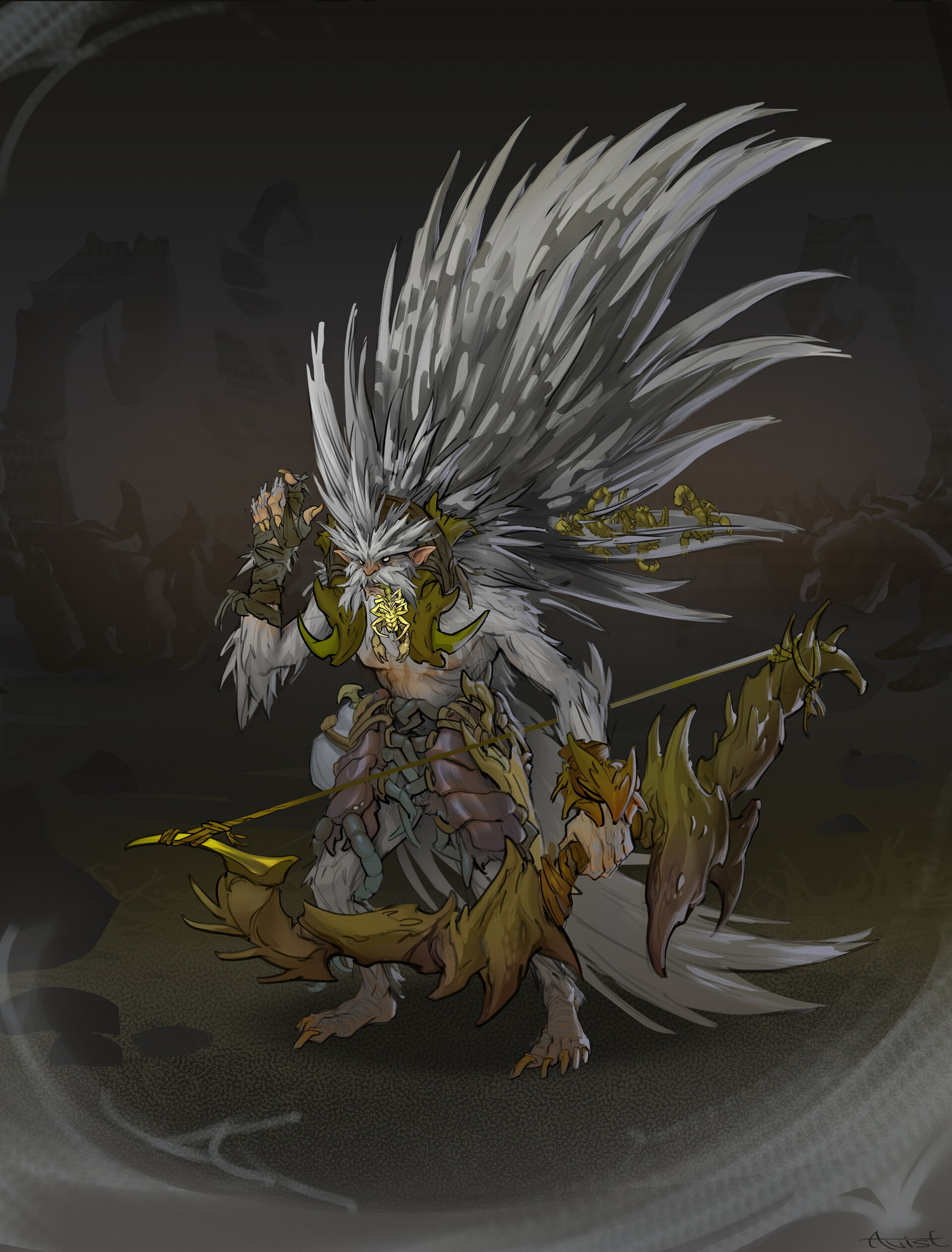 ArtStation - Porcupine archer