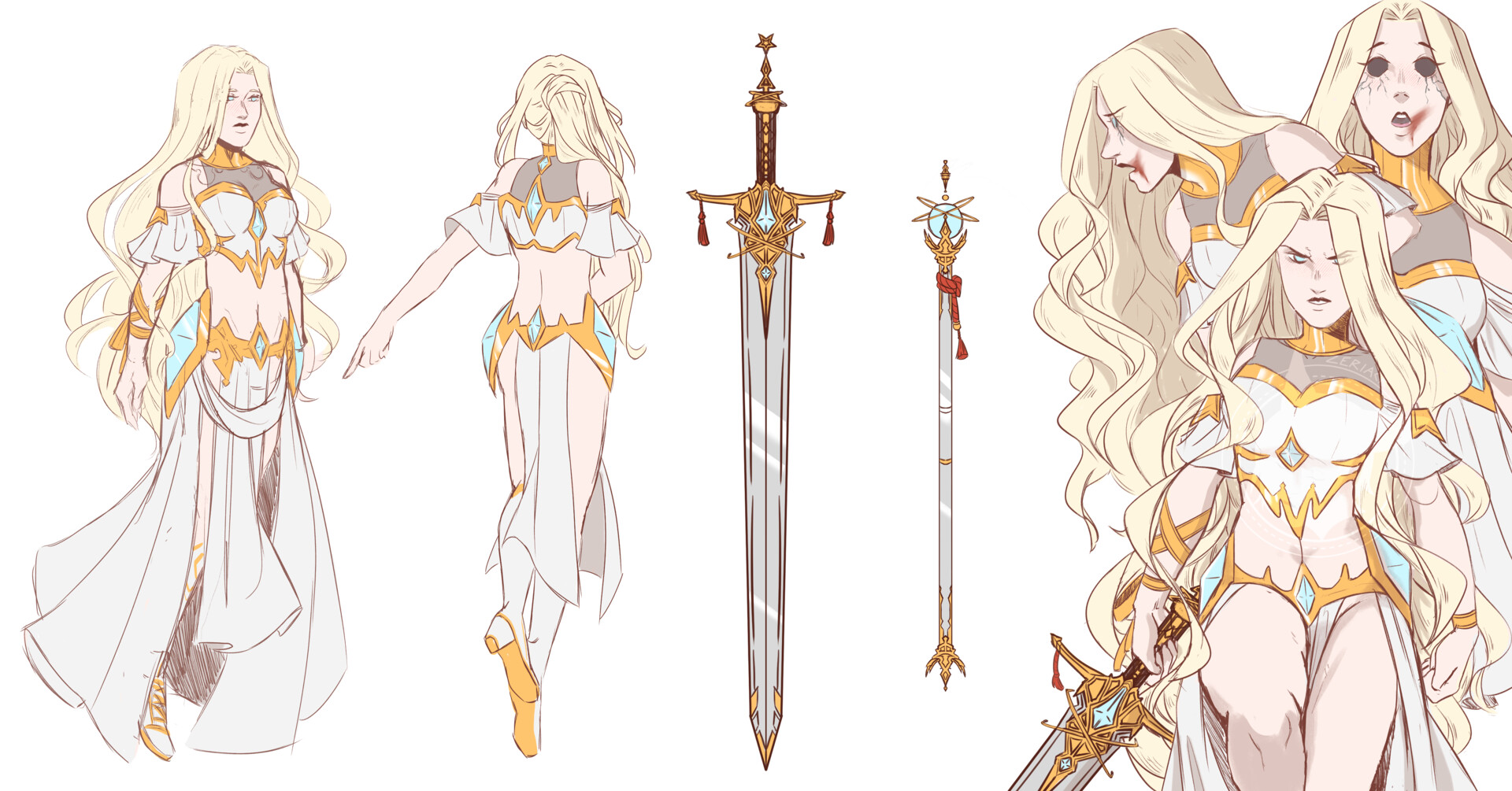 ArtStation - Amy's refsheet (sketch)