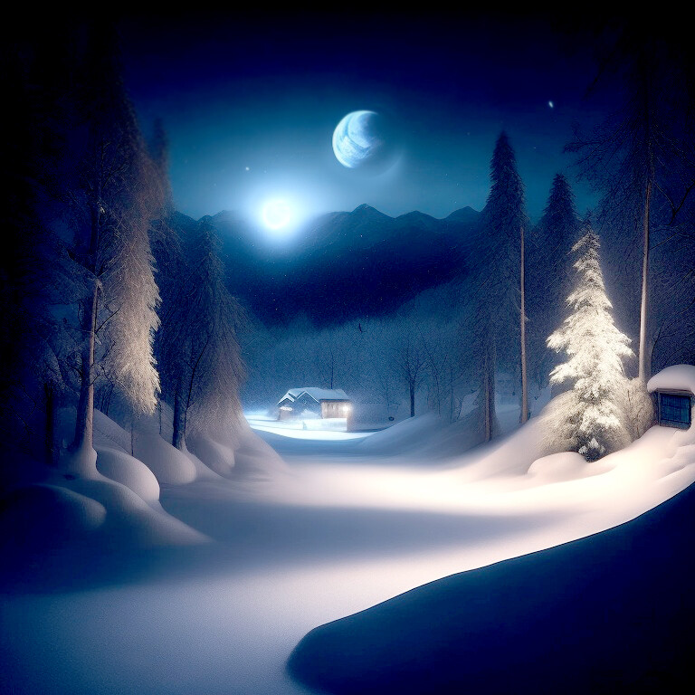 ArtStation - Snowy Night