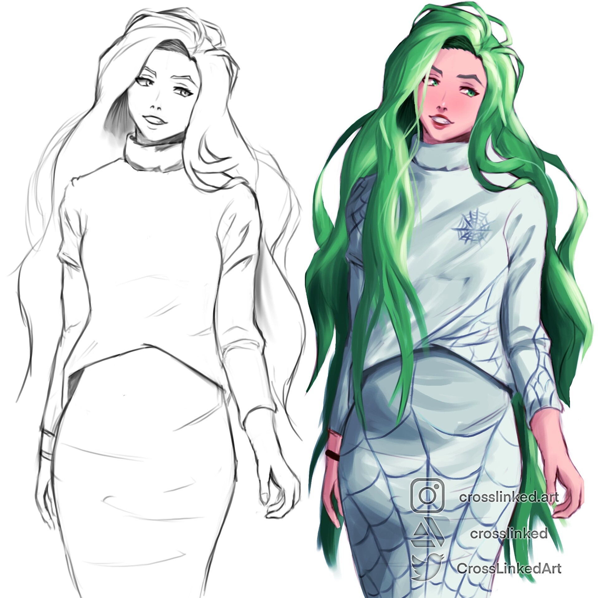 ArtStation - Spiderweb Dress