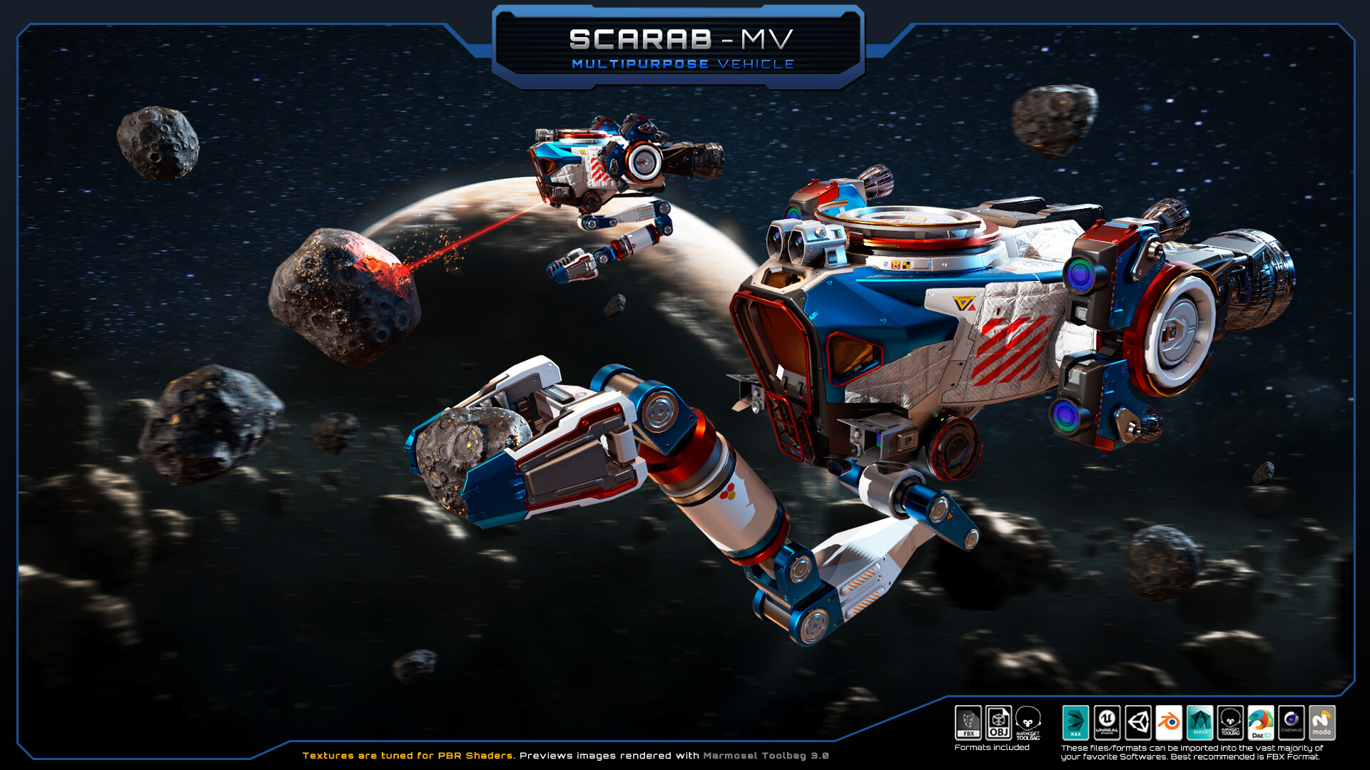 ArtStation - SCARAB Multi purpose Vehicle Spacecraft