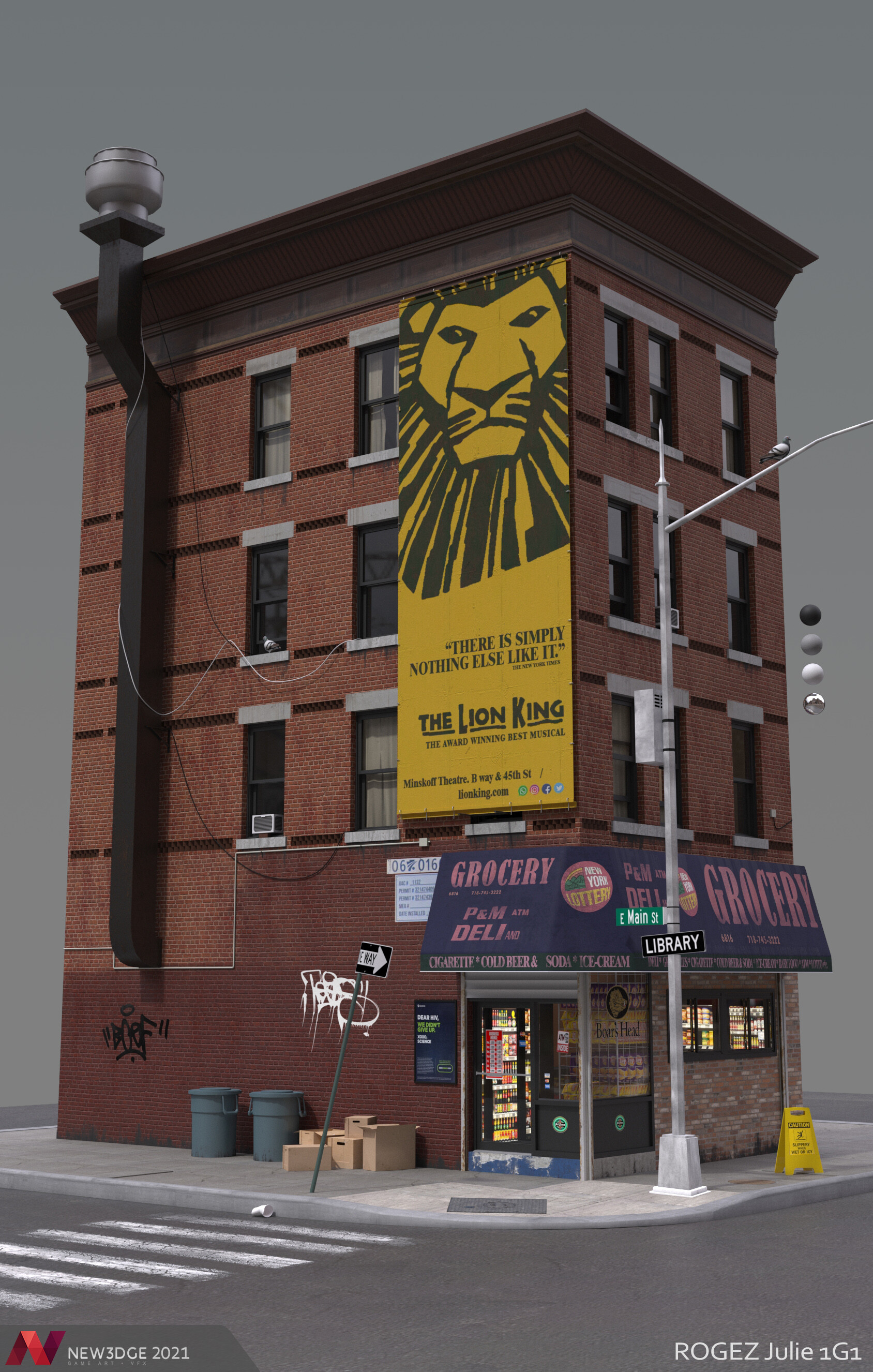 ArtStation - Diorama New York's Building