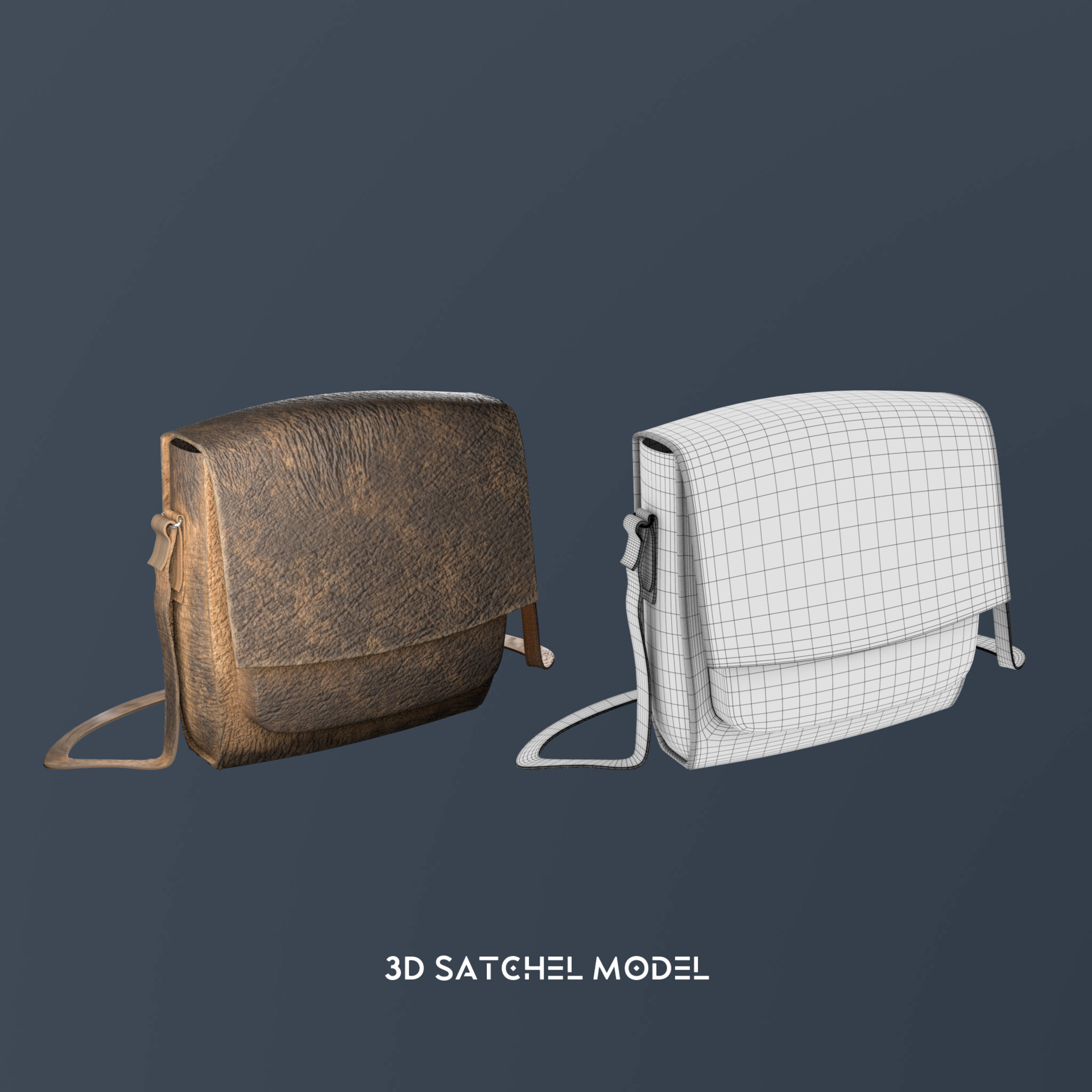ArtStation - 3d Bag (Satchel) Model