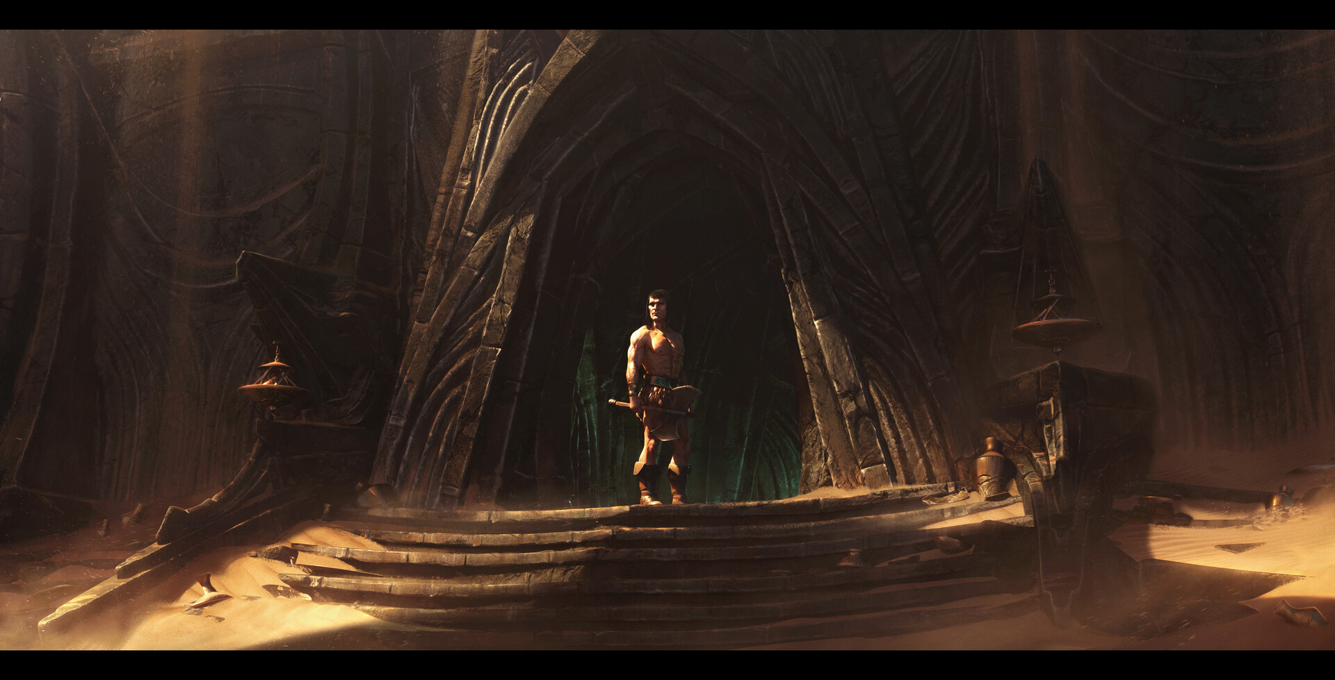 ArtStation - Conan: Crypt Entrance