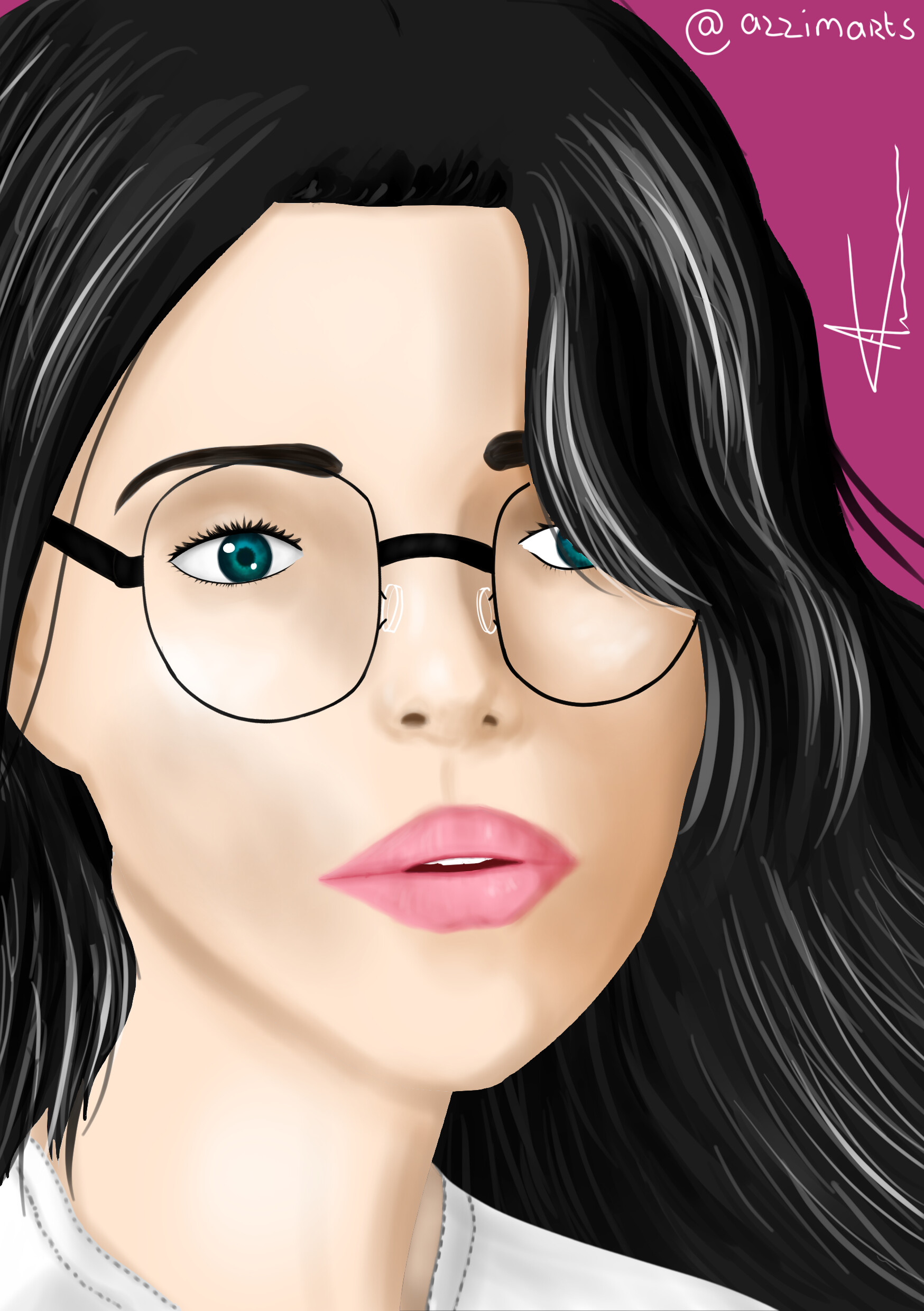 Artstation Glasses Girl