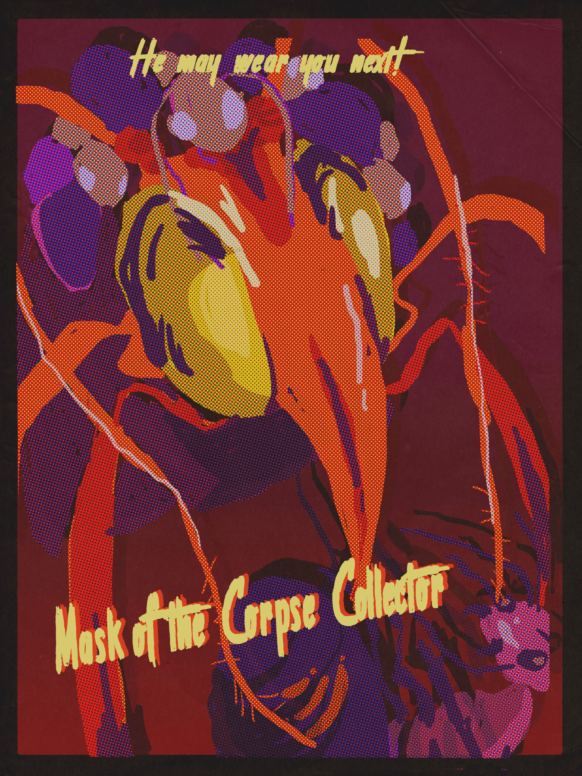 ArtStation - Mask of the Corpse Collector - Horror Film Poster Mockup