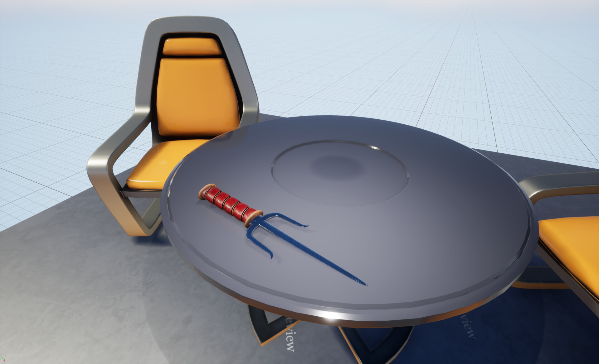 ArtStation - Sai Weapon - 3D Prop