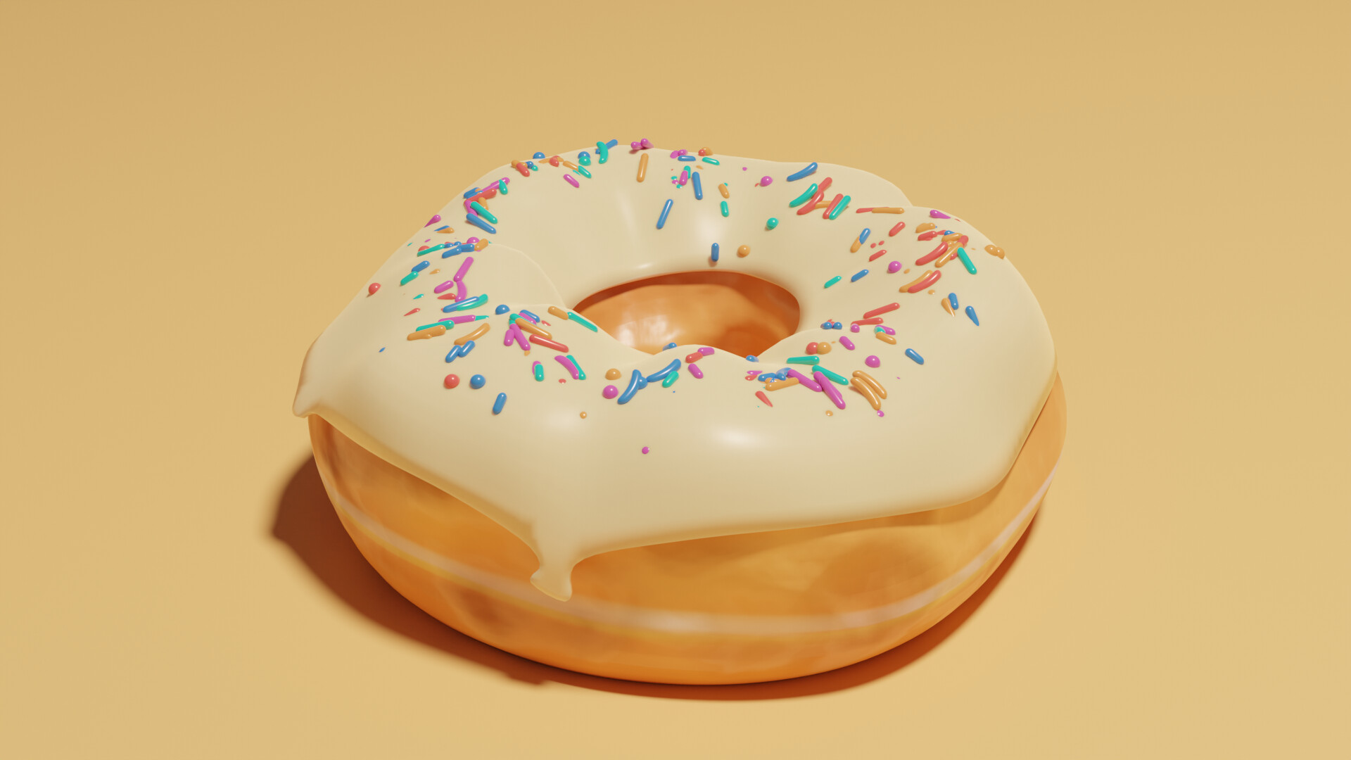 ArtStation - Cream Cheese Donut- Stylized