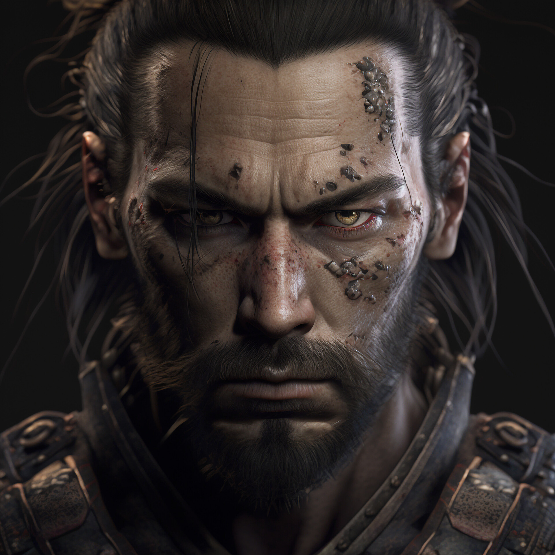 ArtStation - 213 Realistic Japanese Samurai