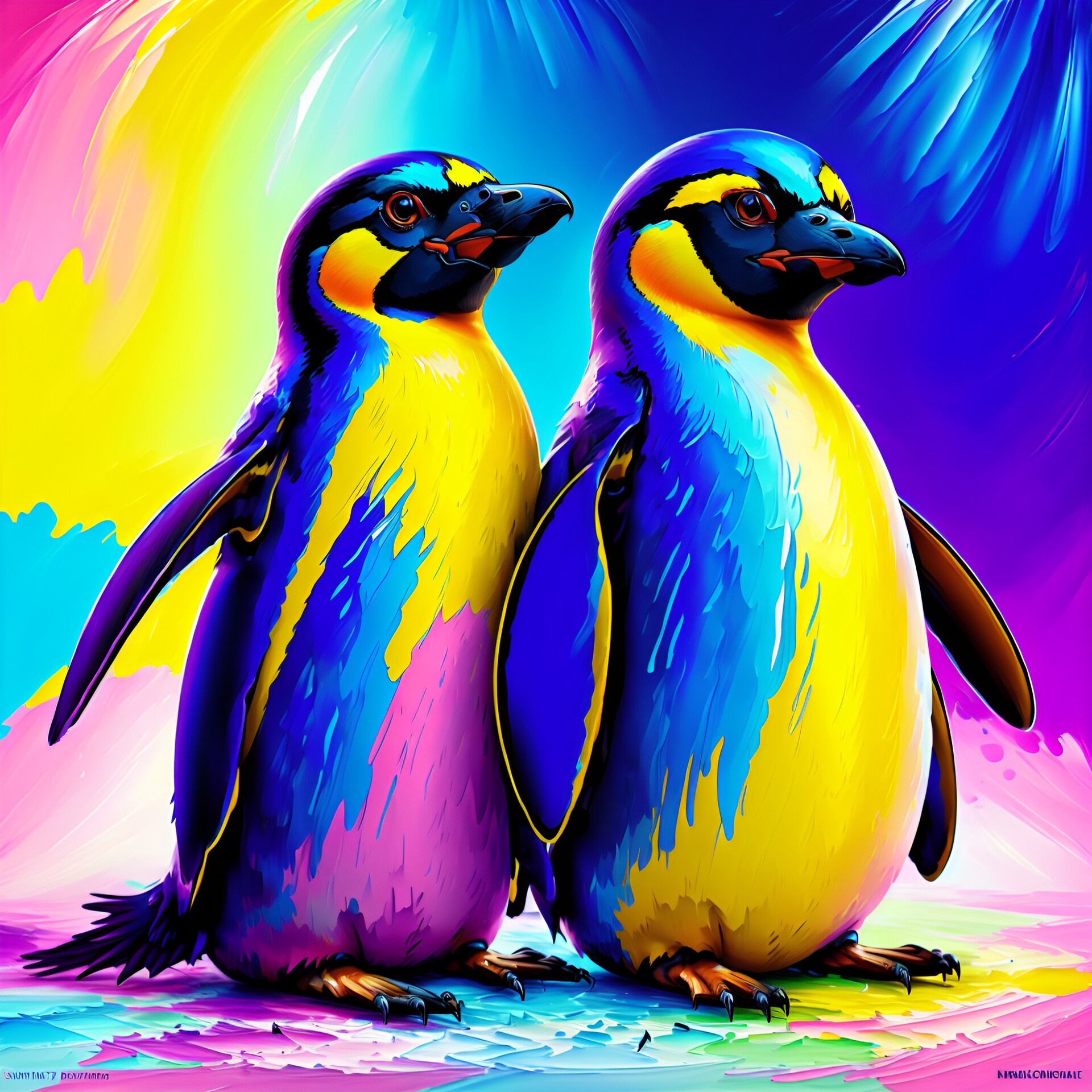 ArtStation - Funky Penguins