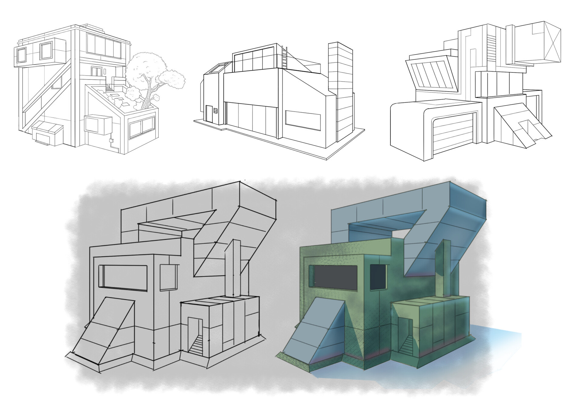 ArtStation - Building Design Practice