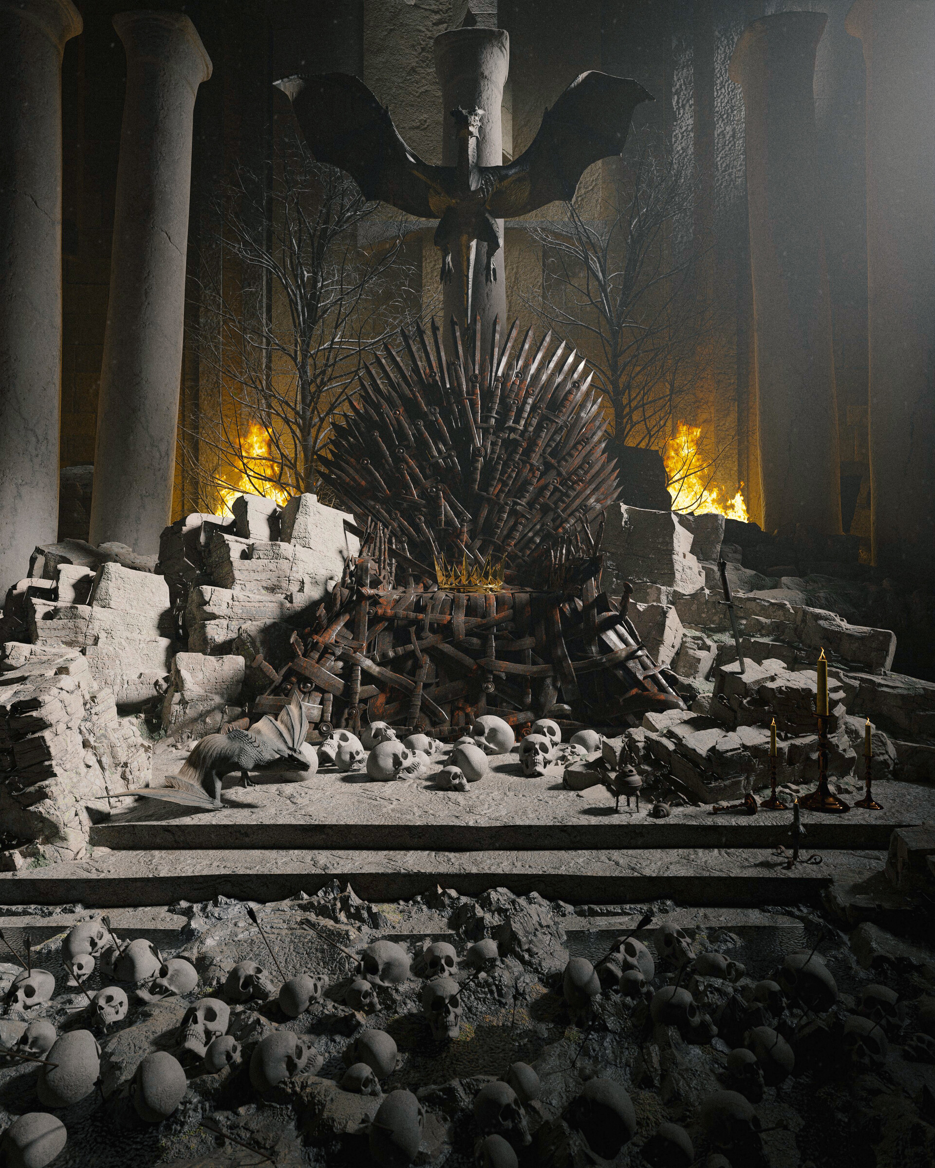 ArtStation - The Iron Throne