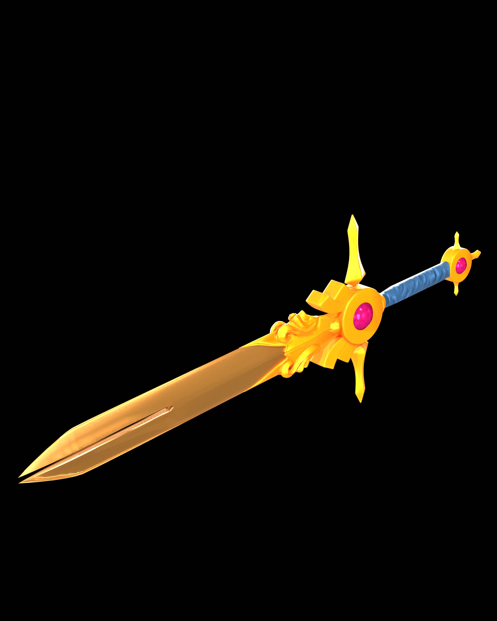 ArtStation - Stylized sword game ready 3d model