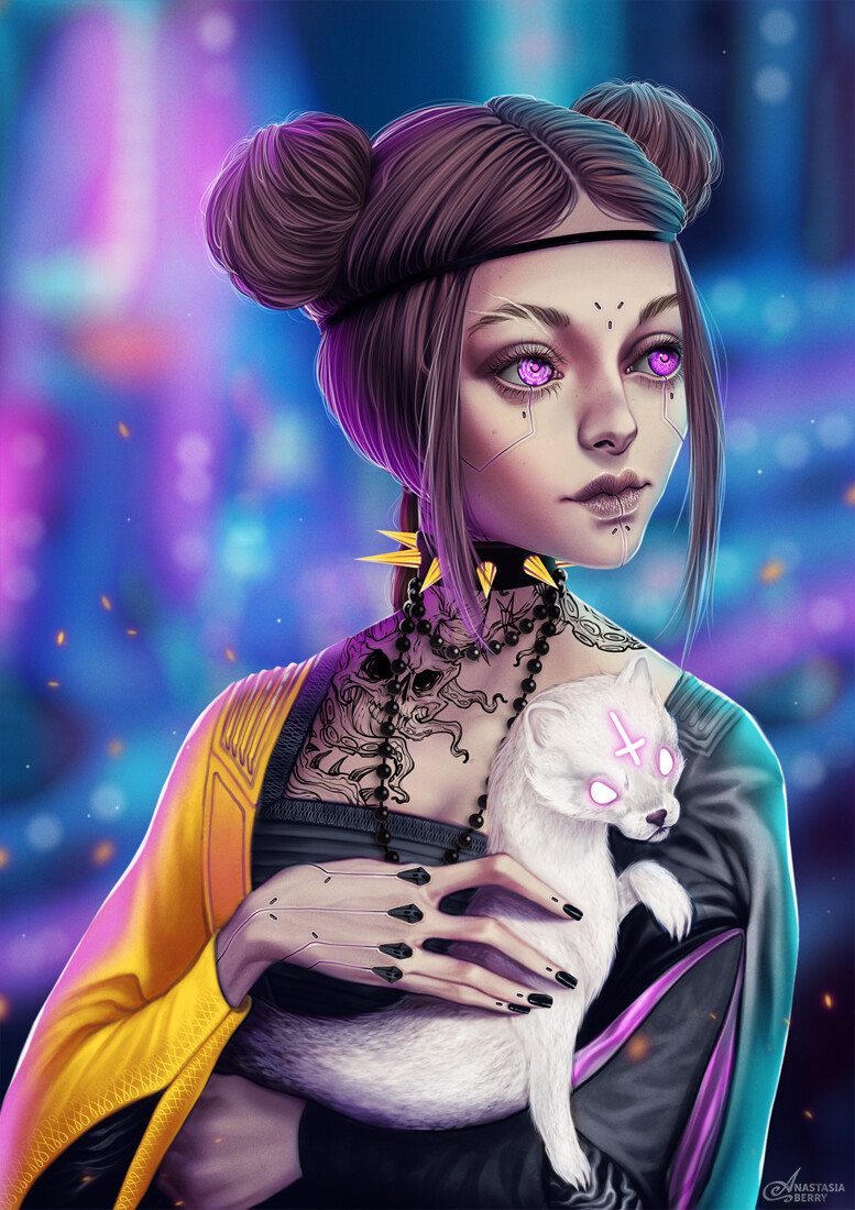ArtStation - Lady with an Ermine 2077