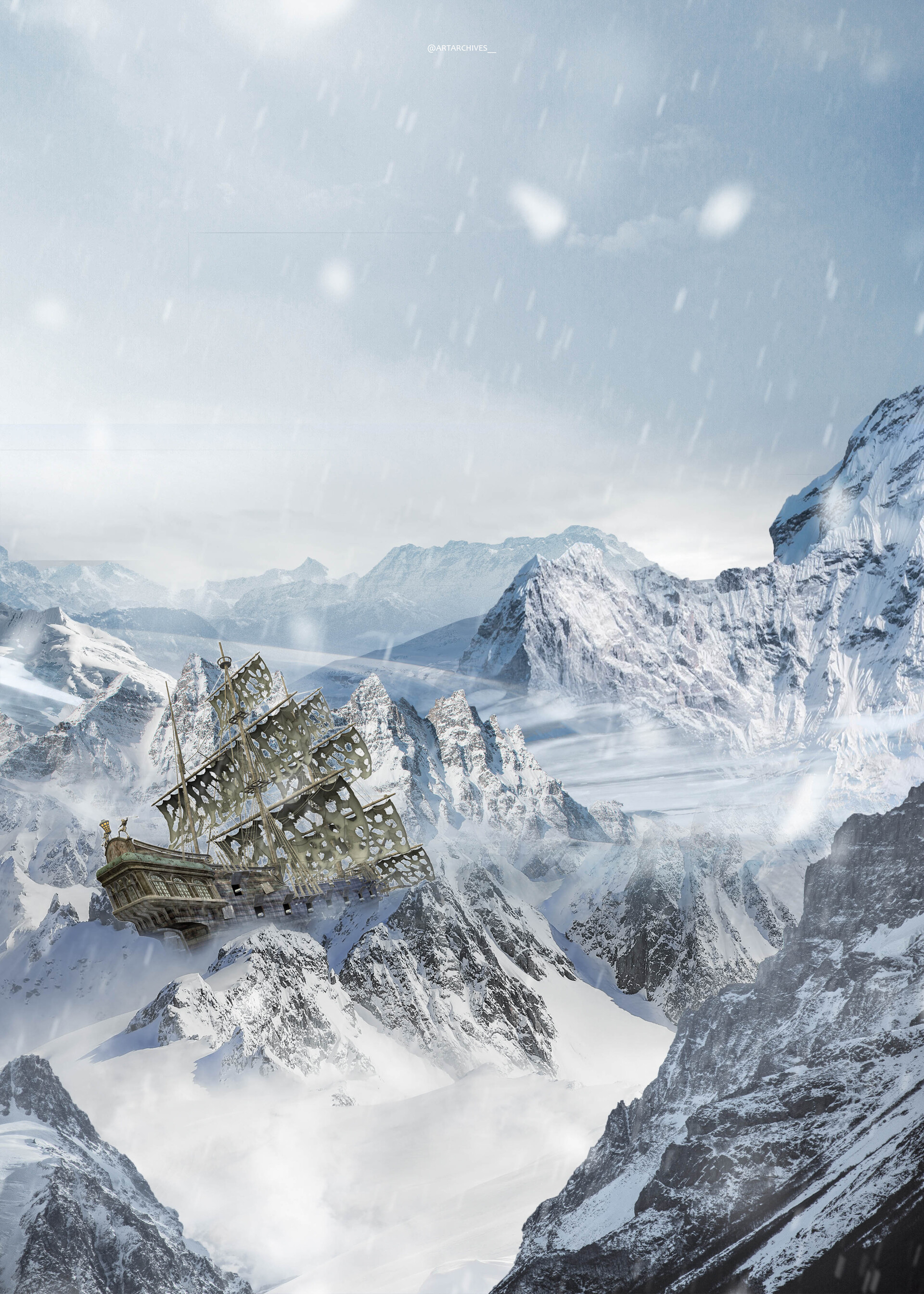 ArtStation - Frozen Ship