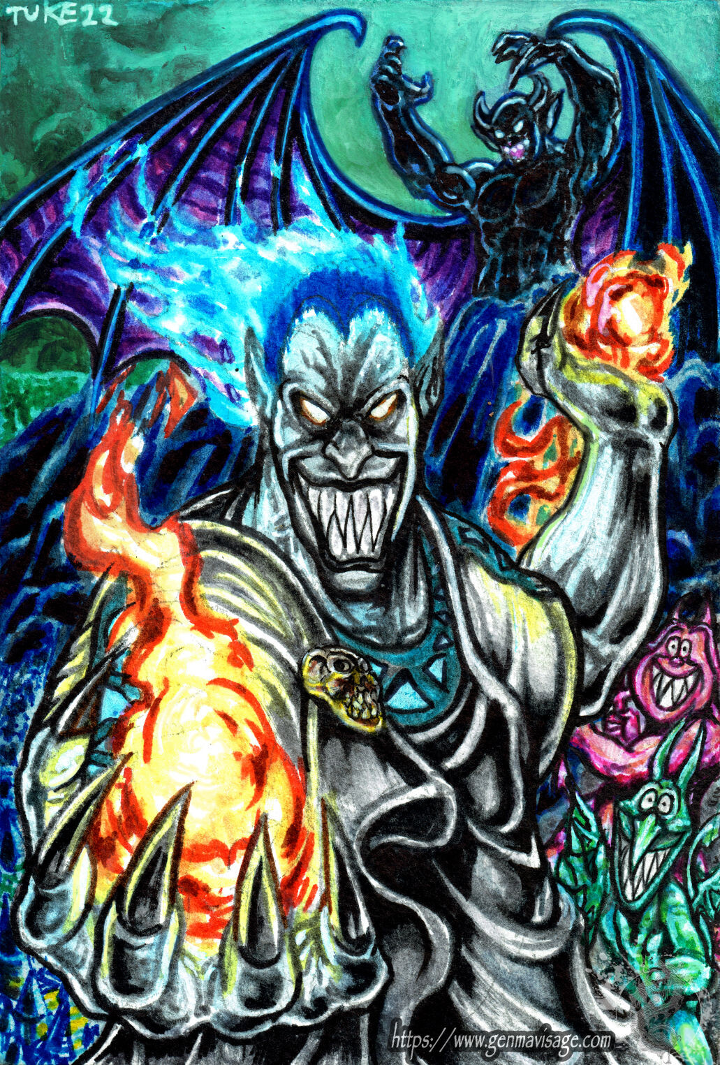 ArtStation - 2023 Sketchcards 23: Hades and Chernabog