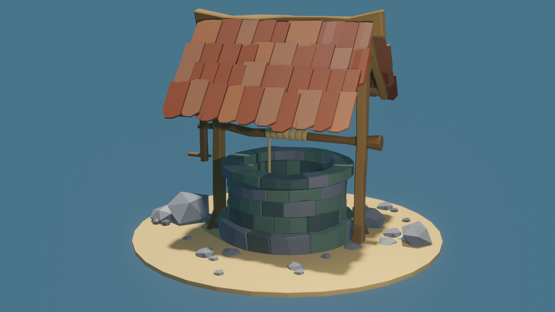 ArtStation - Low Poly Well