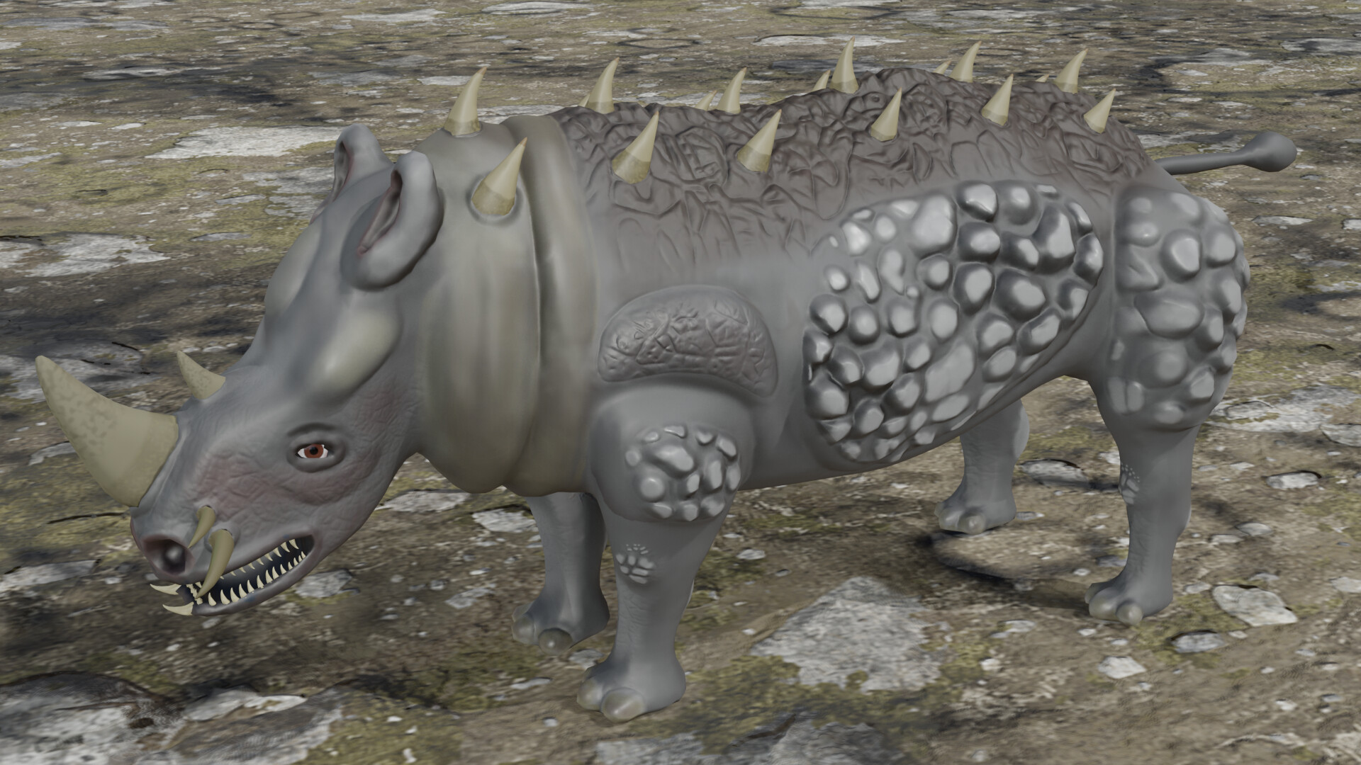 ArtStation - Rock Rhino Monster