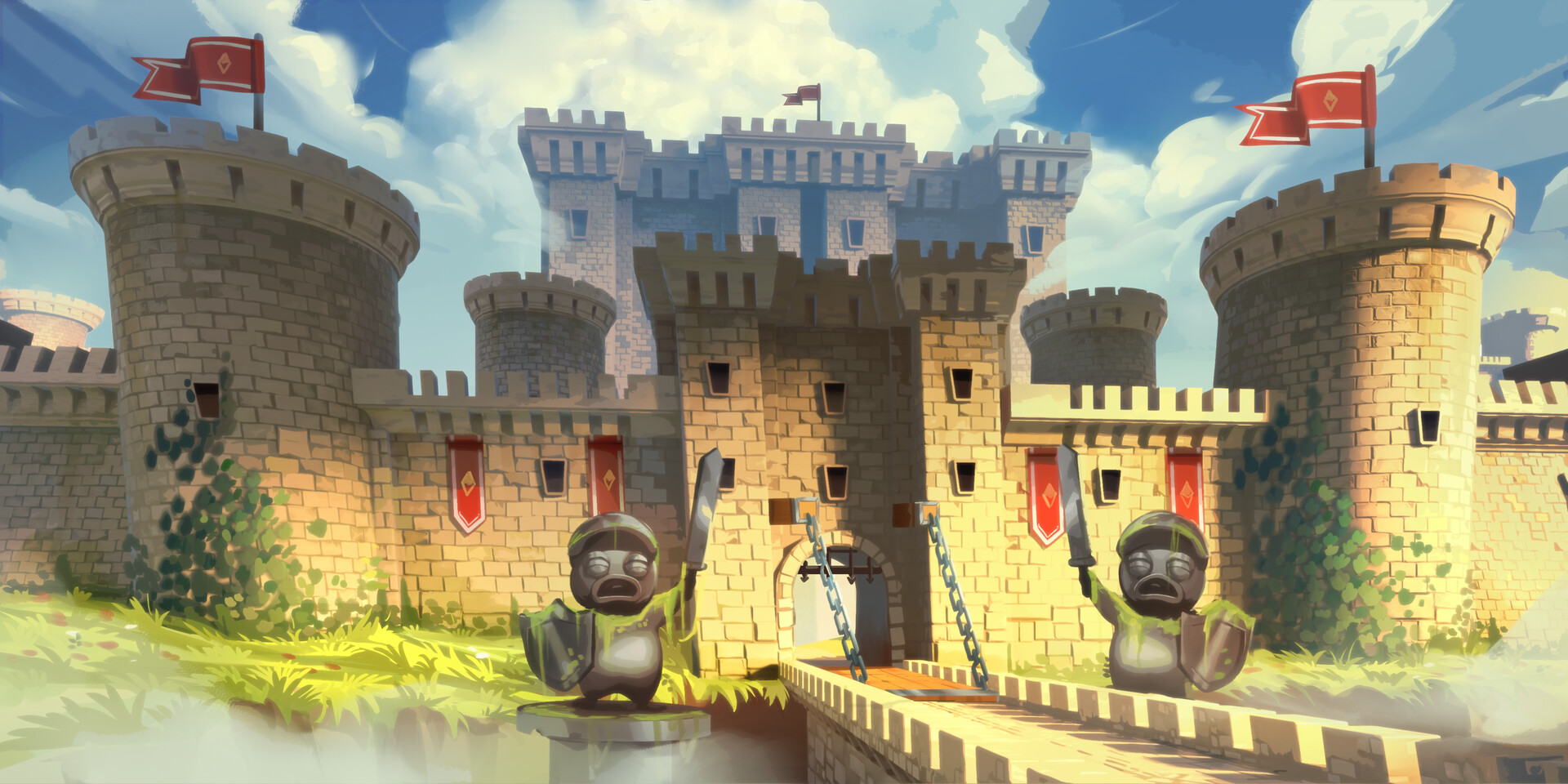ArtStation - Castle Stage Concept for Oh Baby Games