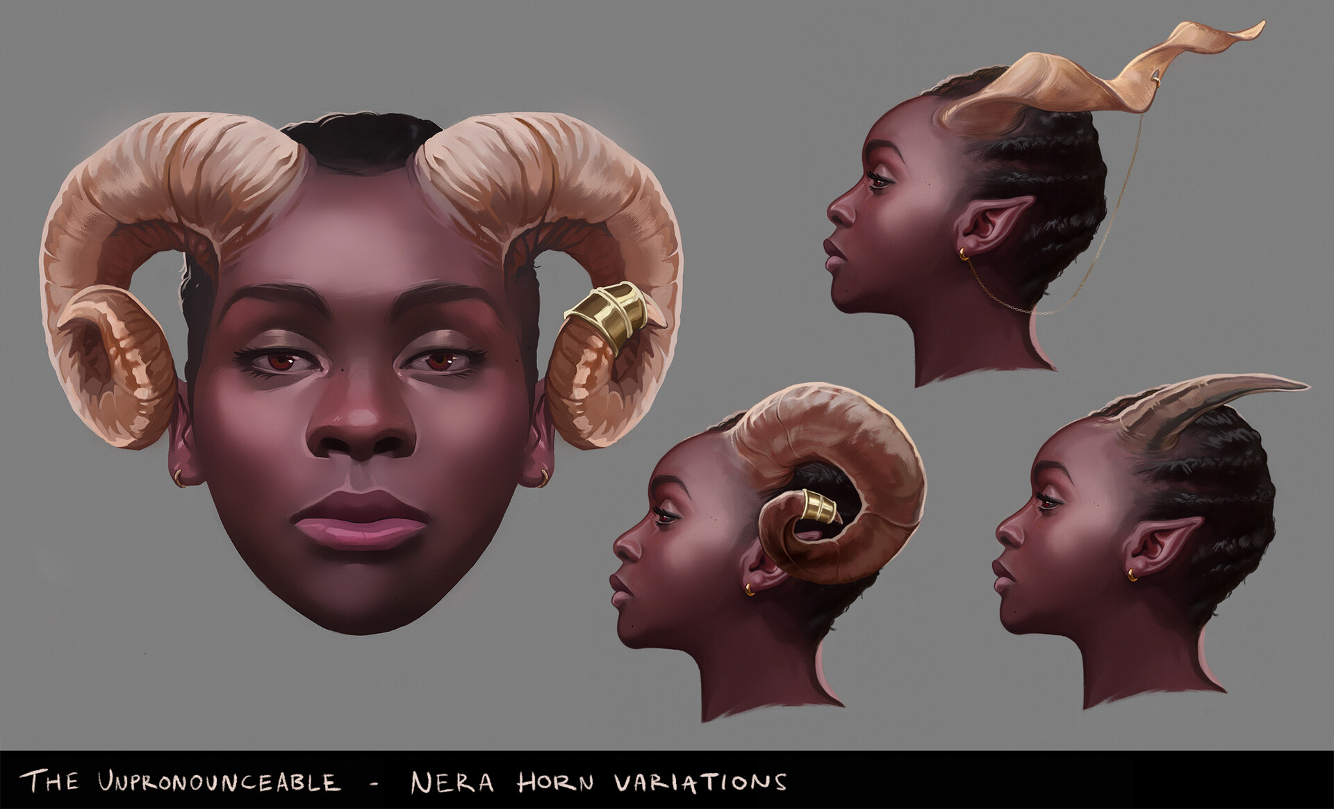 ArtStation - The Unpronounceable - Nera horn variations