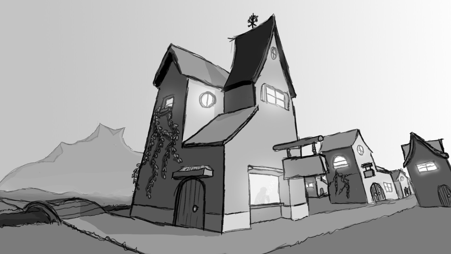 ArtStation - 3-point Perspective Practice