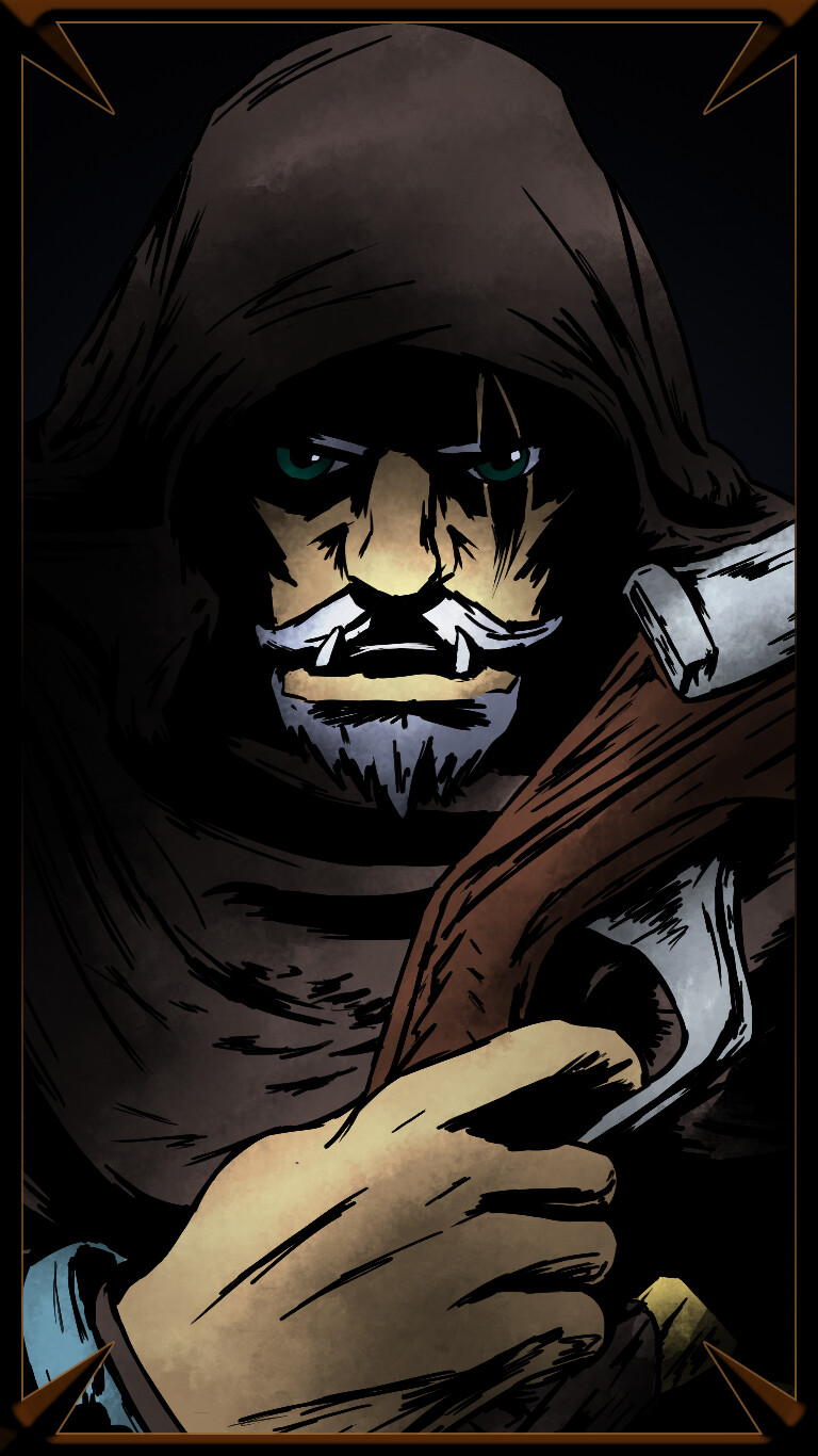 ArtStation - Raven, the Half-orc Wizard