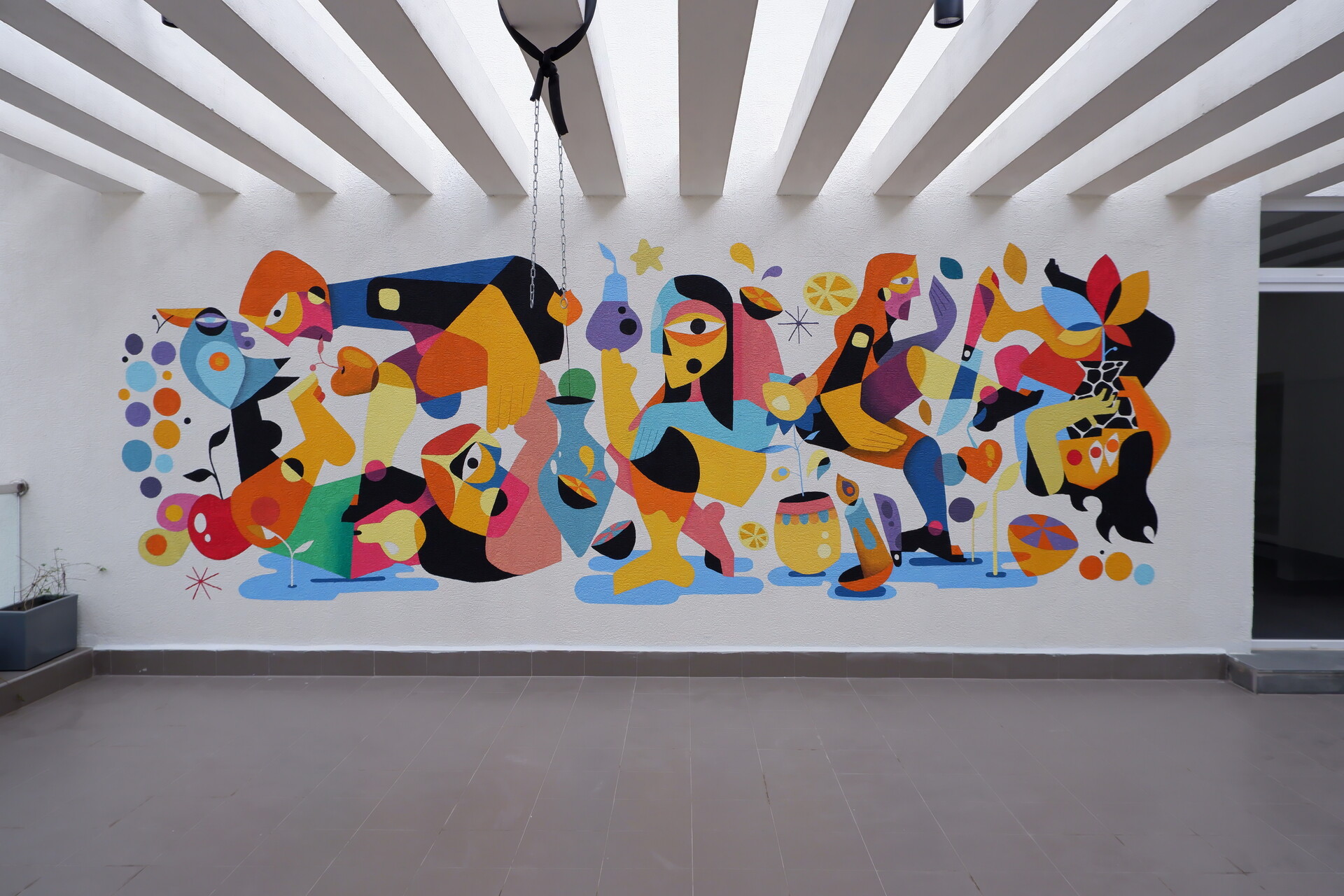 ArtStation - Abstrat Mural artwork for Godrej properties, Bangalore