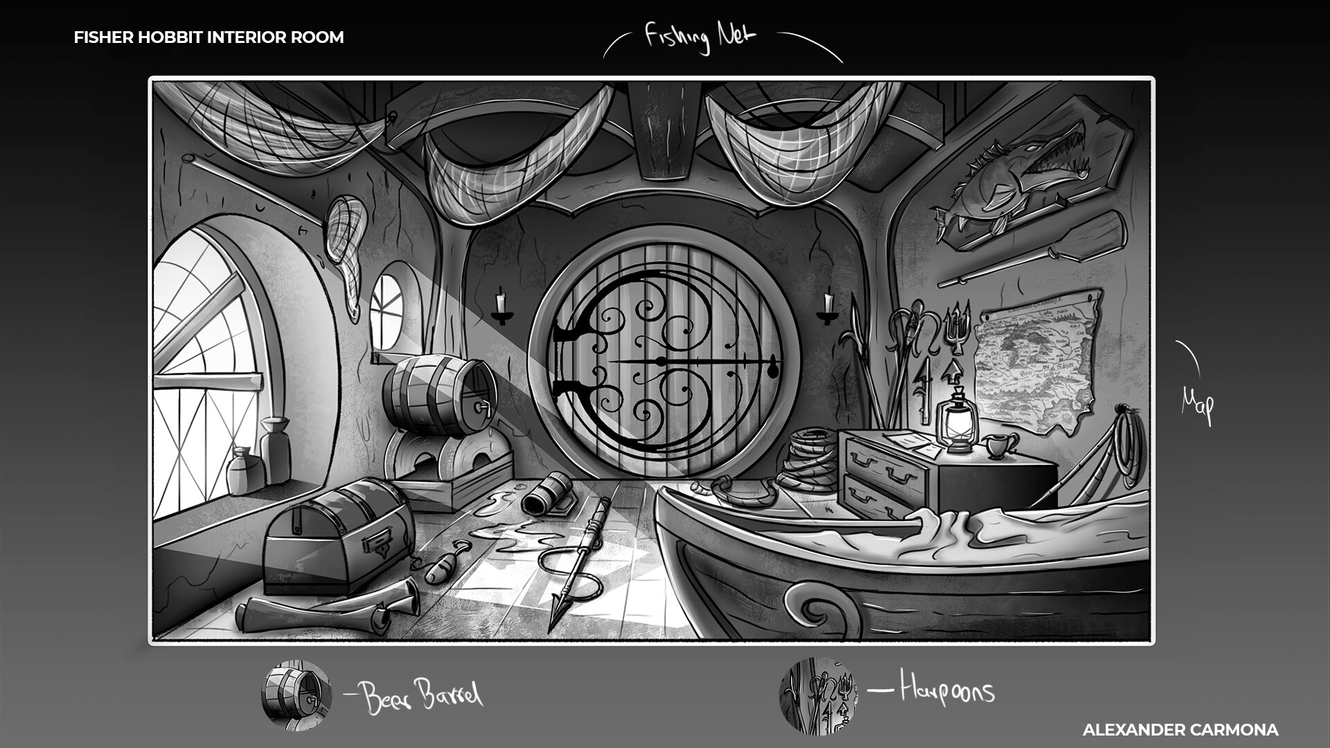 ArtStation - Hobbit Interior Room
