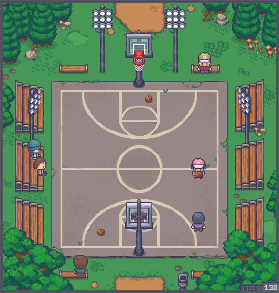 ArtStation - Basketball Court - 16x16